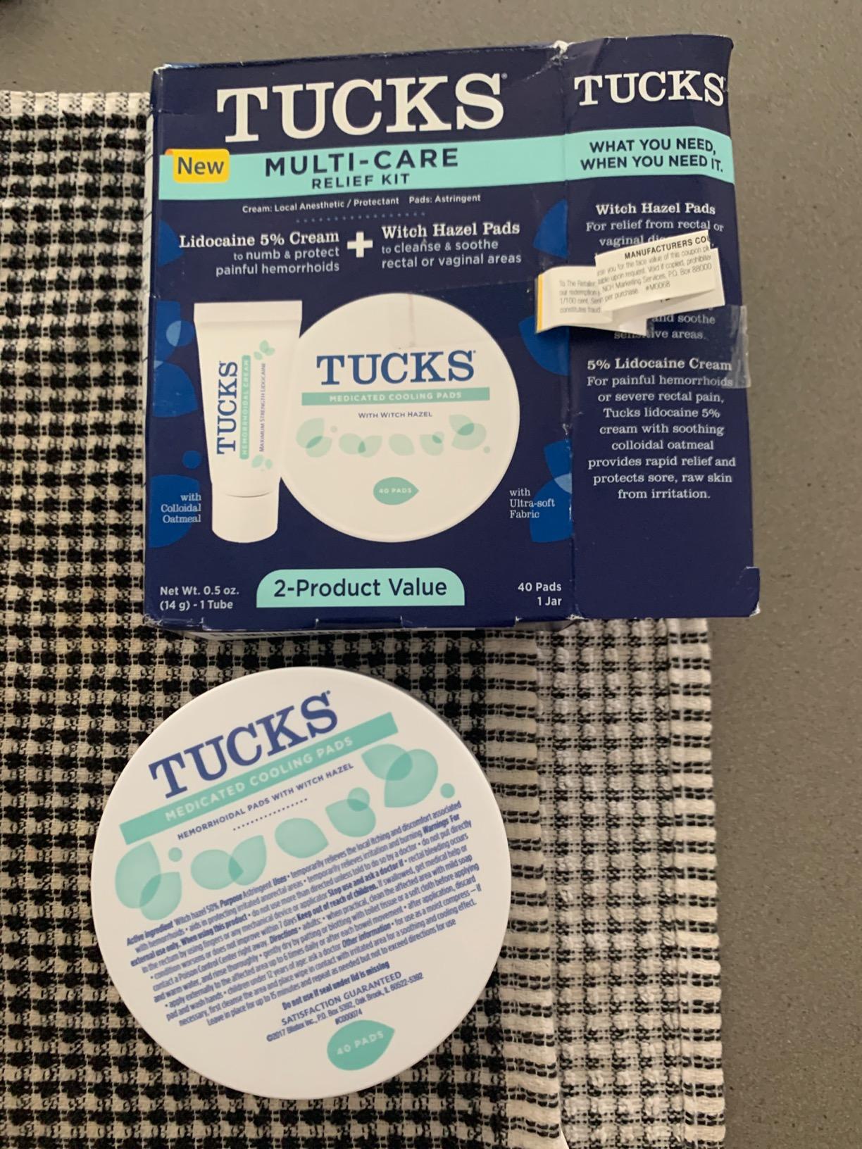 Tucks Blistex Multi-Care Relief Kit - Witch Hazel Pads, Cream & Witch ...