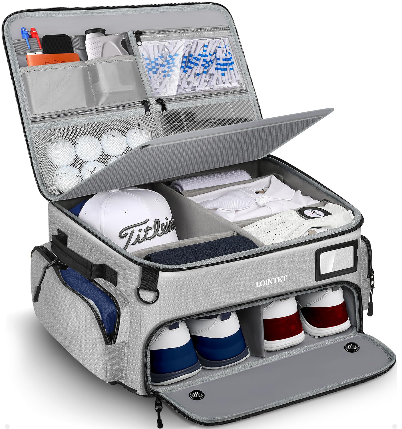 Golf Trunk Organizer, Waterproof Car Golf Locker with Separate ...
