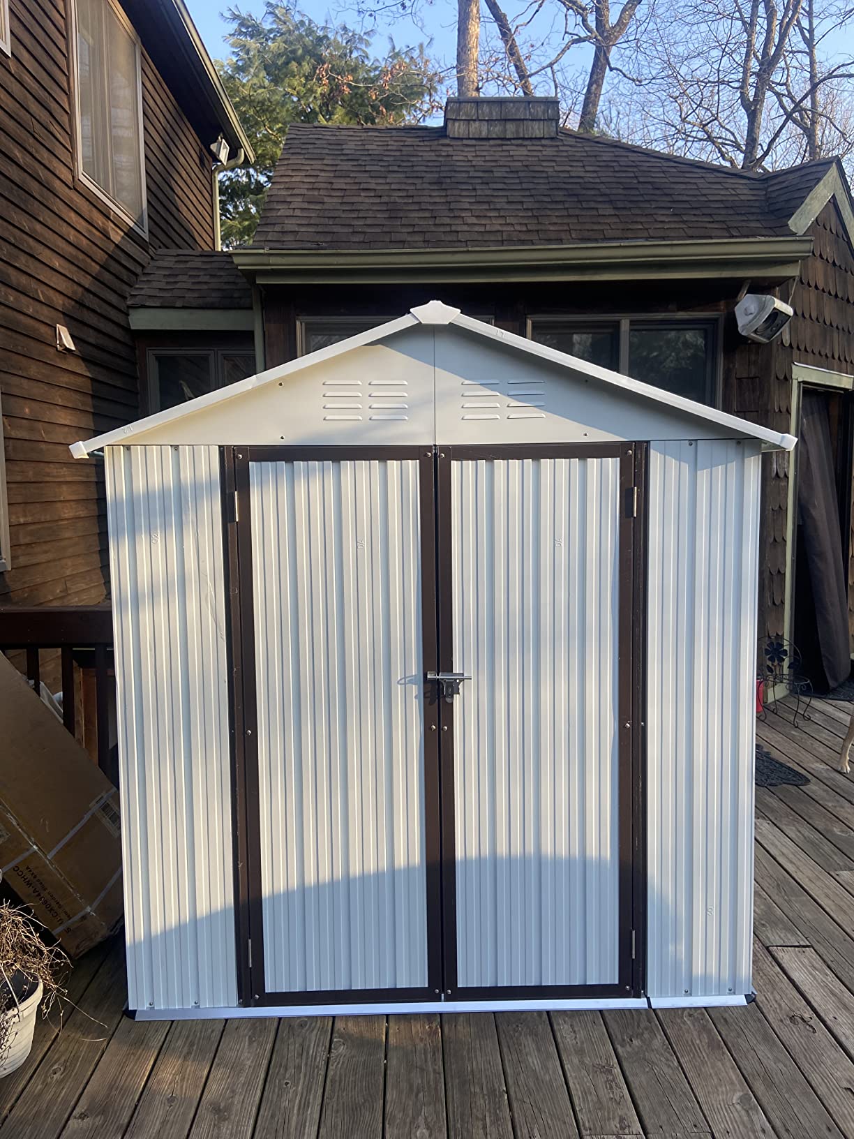 $27/mo - Finance EMKK Backyard 6x8 Storage Sheds, Galvanized Steel ...