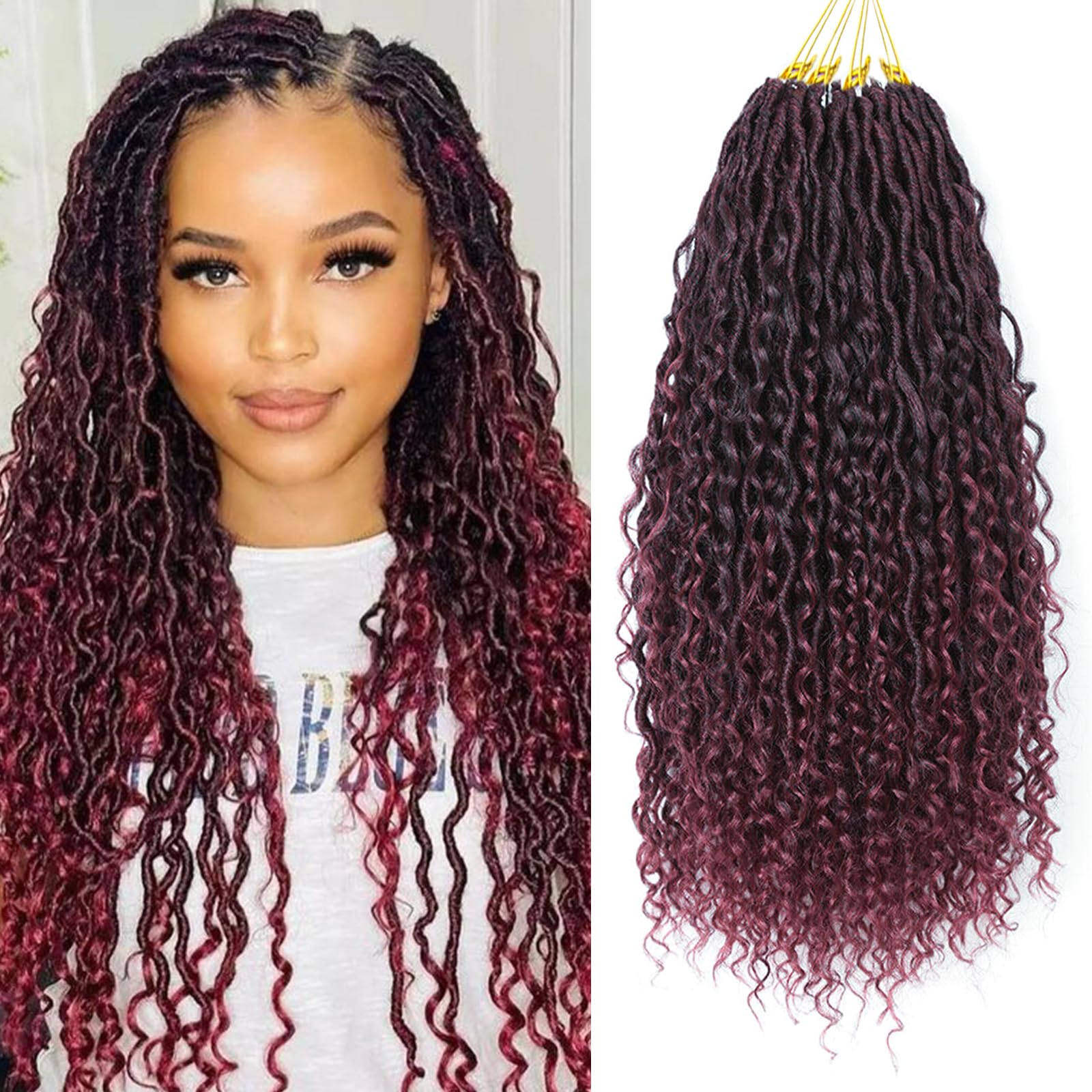 Amazon.com : Goddess Locs Crochet Hair for Women, 22 inch Preloopd ...