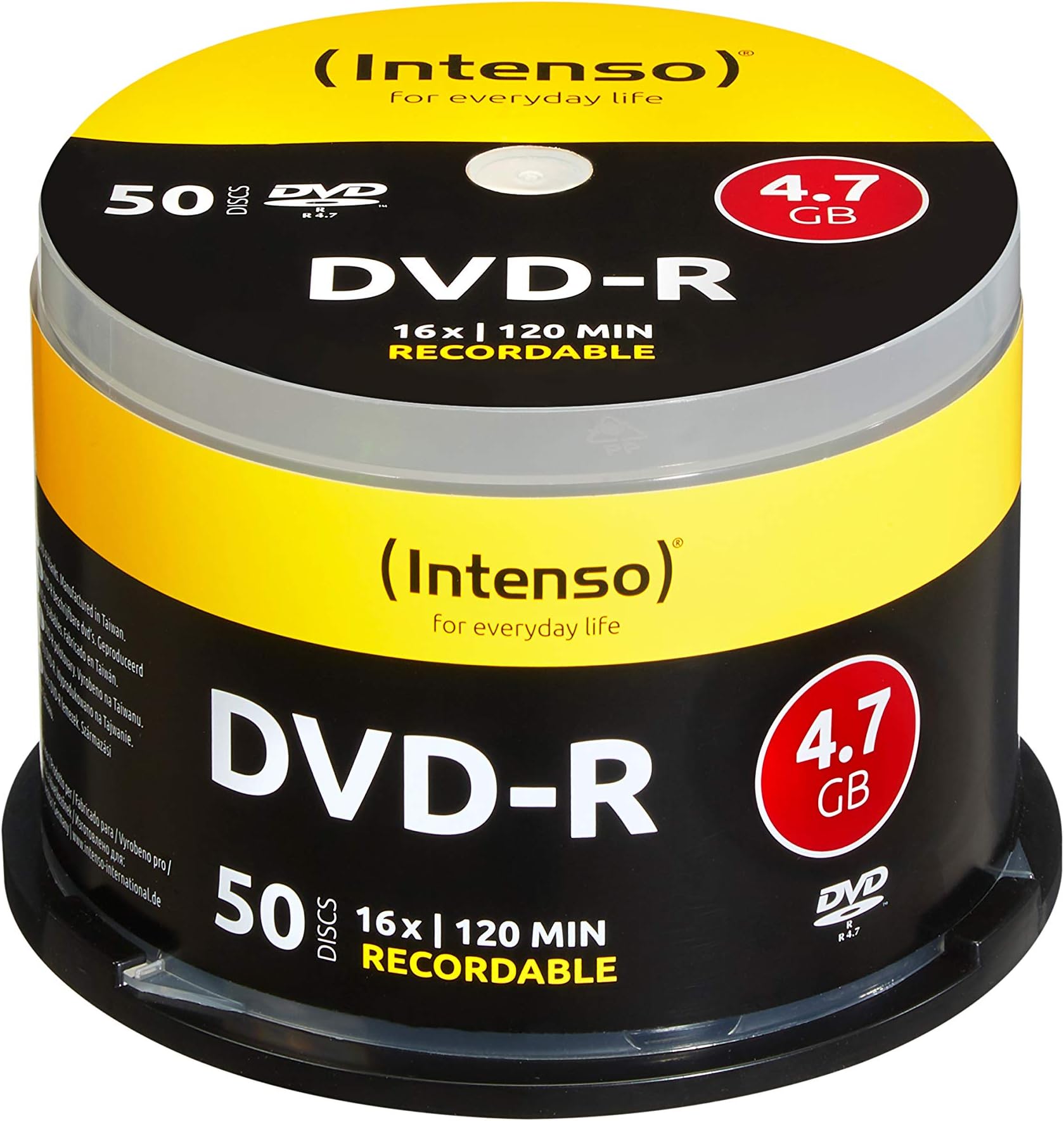 Intenso DVD-R 16x Speed 50er Spindel DVD-Rohlinge: Amazon.de: Computer ...