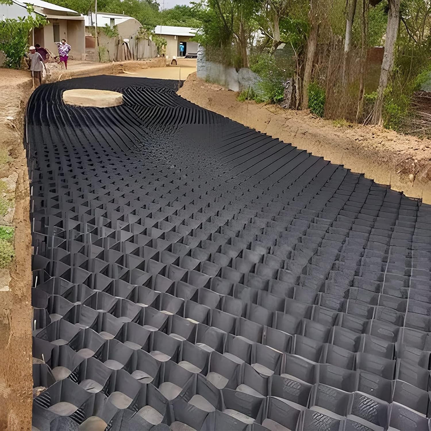 Amazon.com: Ground Grid Geogrid for Steep Slope Stabilization ...