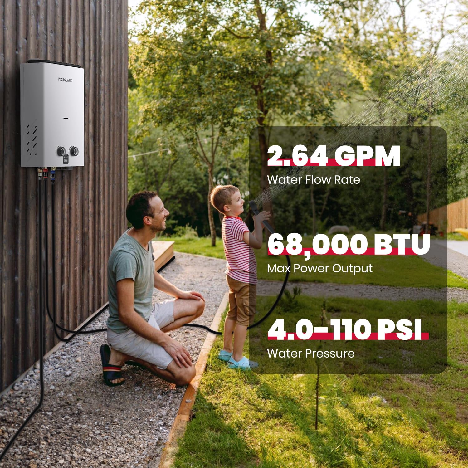 Snapklik.com : GASLAND Goshower 264GPM Outdoor Propane Tankless Water ...