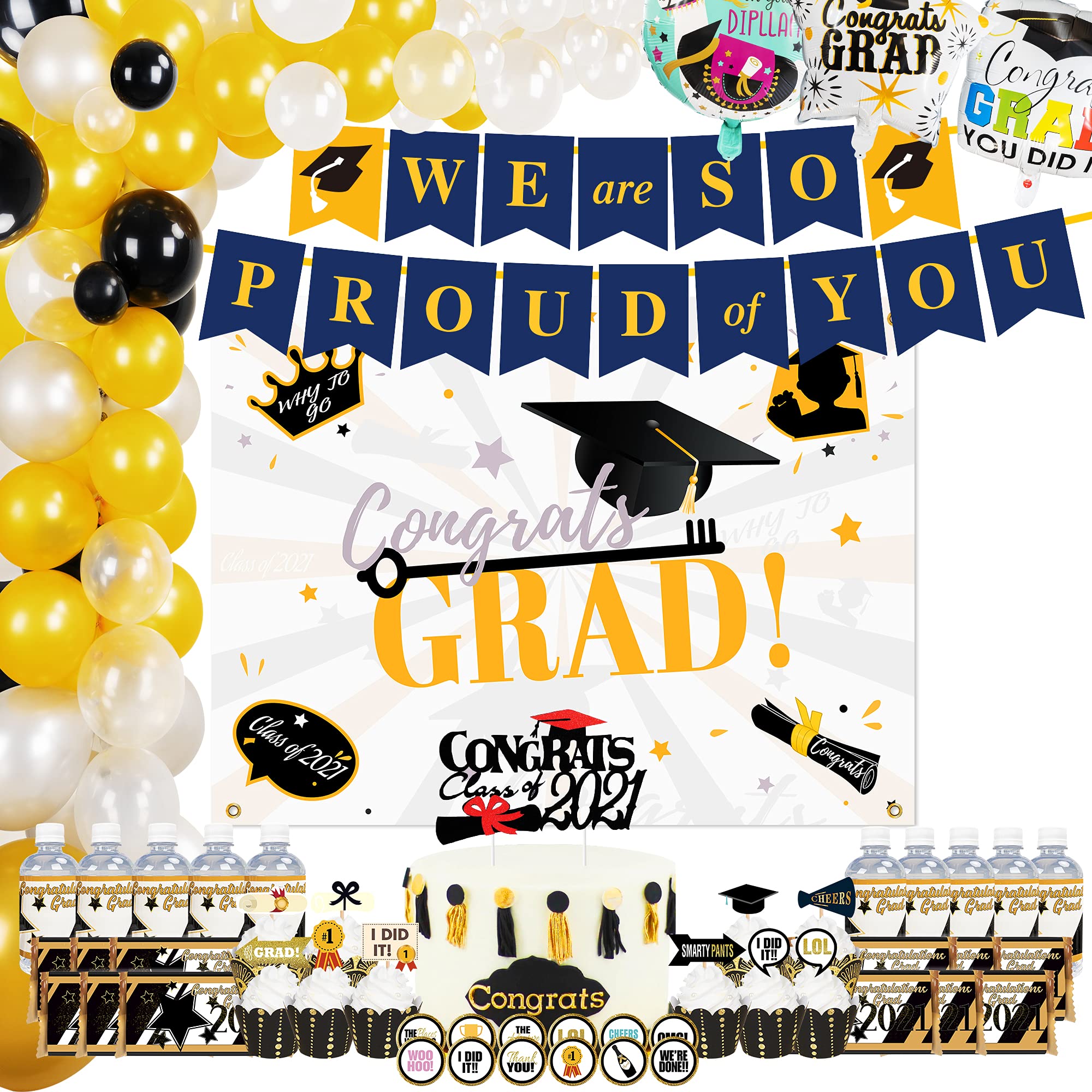 Graduation Party Supplies 2020 Party Decoration Include We Are So Proud ...