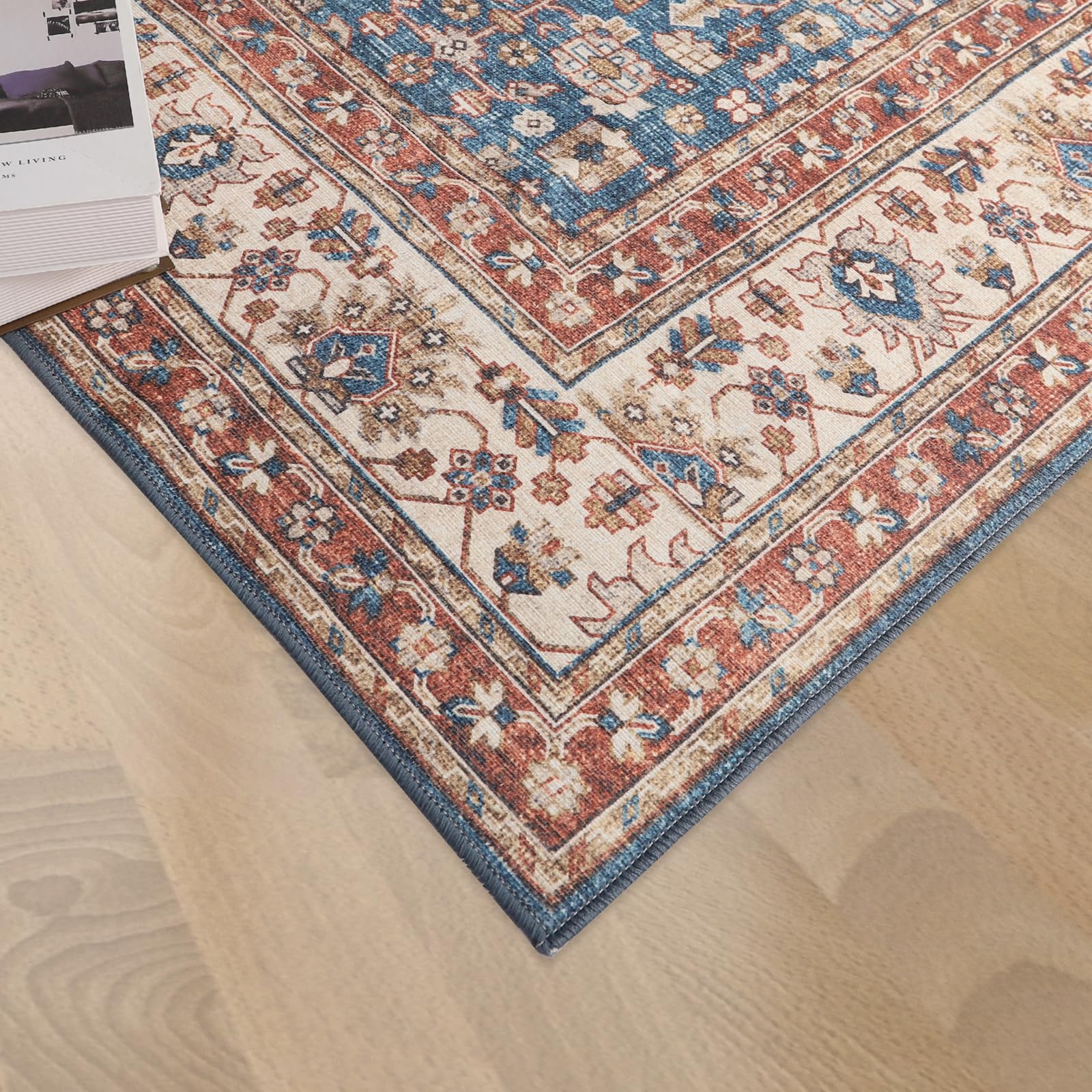 Dripex 8x10 Area Rugs, Vintage Washable Rugs for Living Room ...