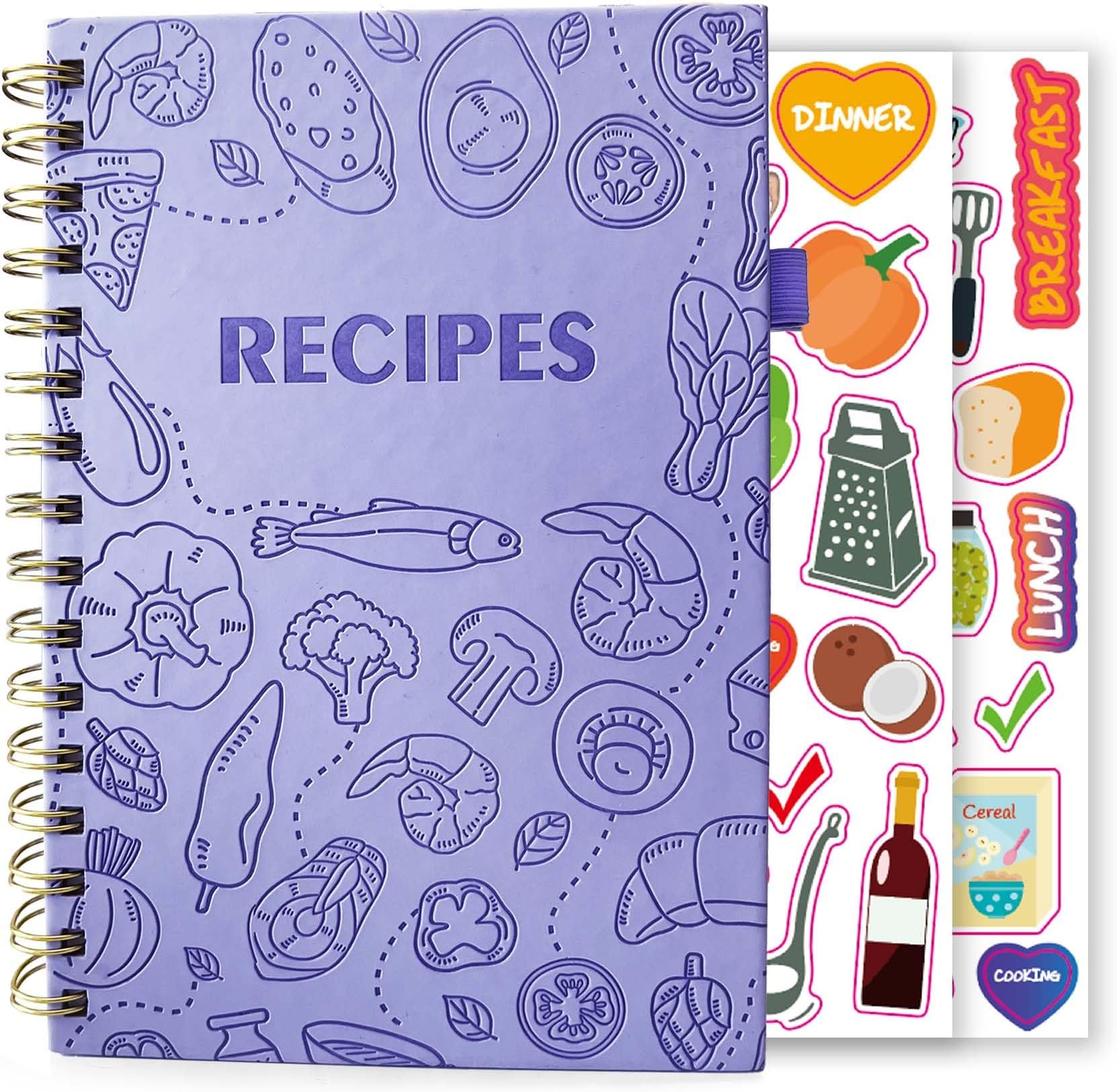 Amazon.com: Blank Recipe Book to Write in Your Own Recipes 6 X 8.6 inch ...