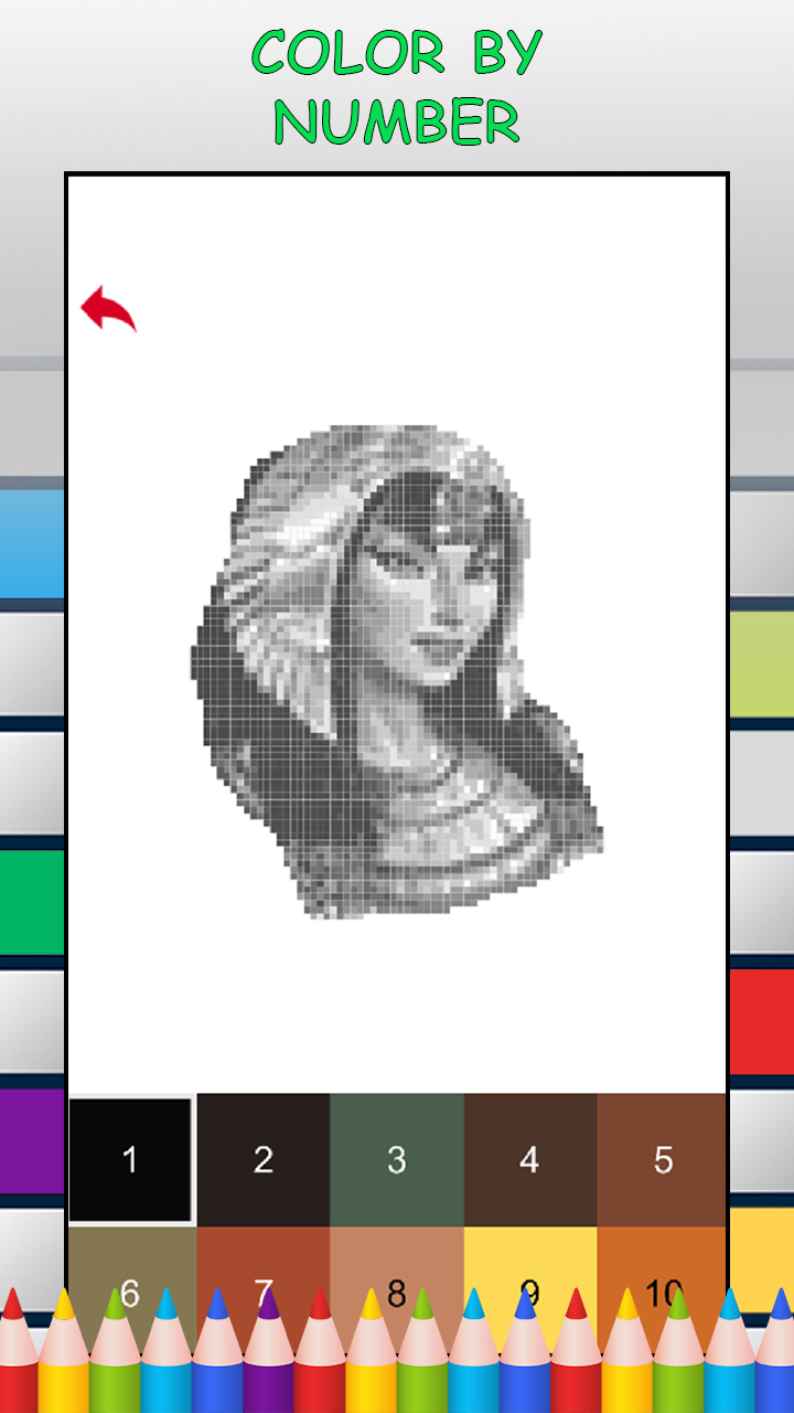 Cleopatra Color by Number - No Ads Pixel Art Game - Coloring Book Pages ...