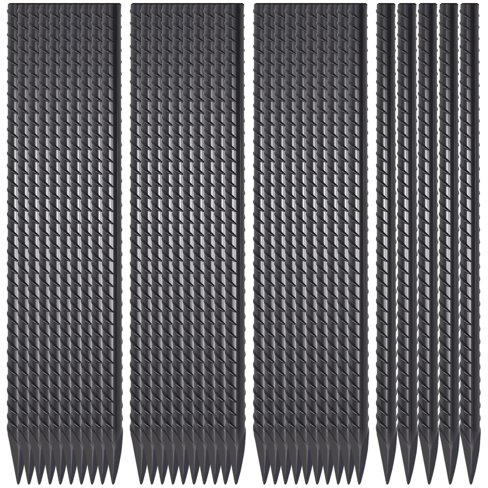 Amazon.com : Straight Rebar Stakes 16 Inch 34 Pack Garden Spikes Metal ...