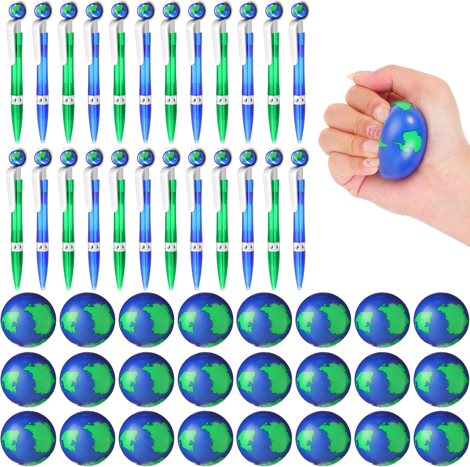 Amazon.com: Blueweenly 48 pcs Earth Day Gift, 24 Earth Stress Balls and ...