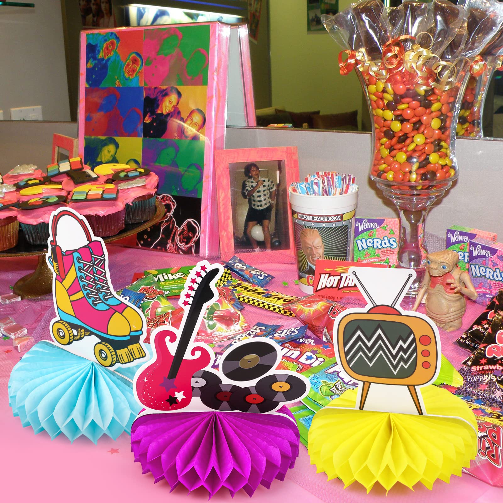 80s Theme Party Centerpieces