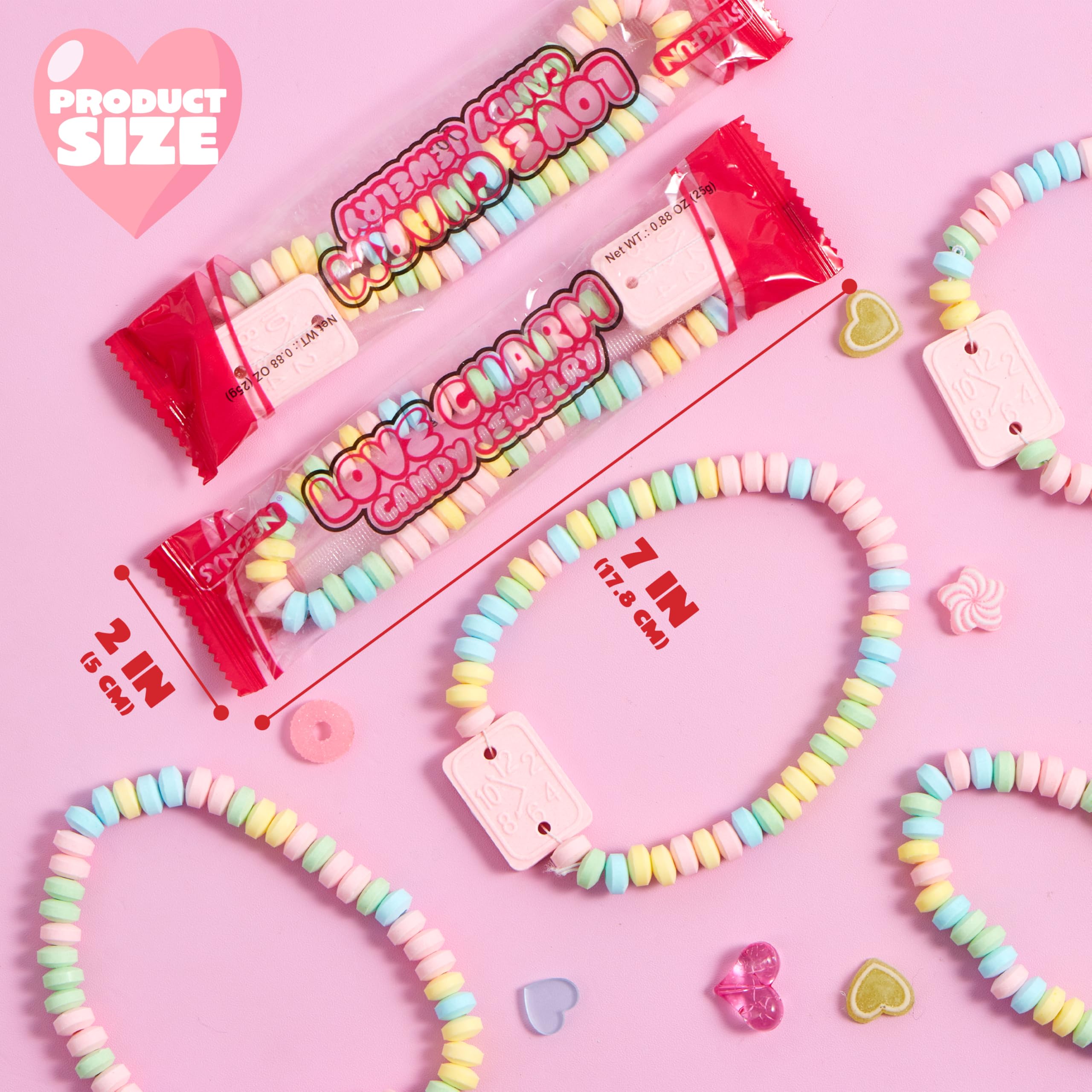 Snapklik.com : 24PCS Candy Necklace, Valentines Day Candy Jewelry ...