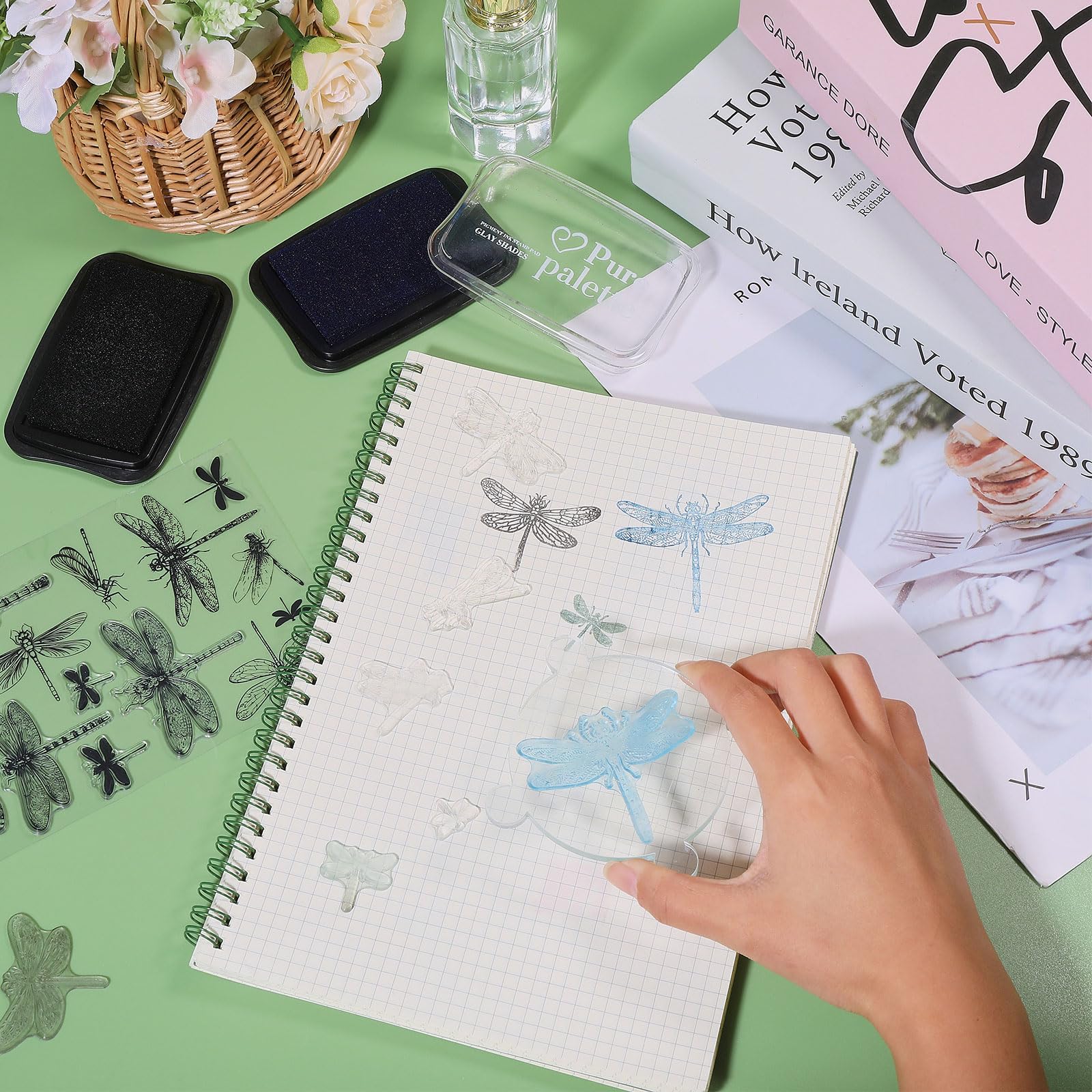 Snapklik.com : Dragonfly Clear Stamps For DIY Scrapbooking Insect ...