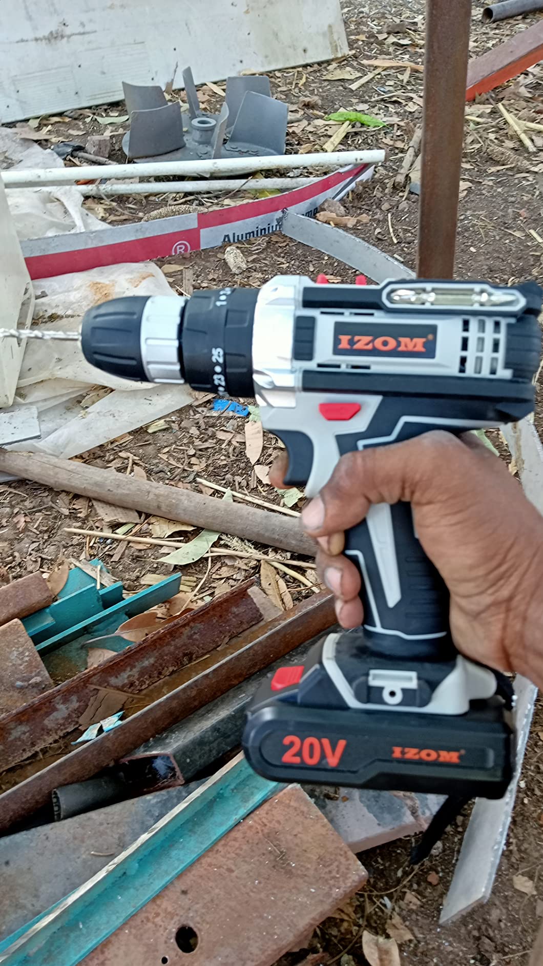 IZOM IZ-CD/SB-20V Cordless Drill Machine With Multiple Torque Settings ...