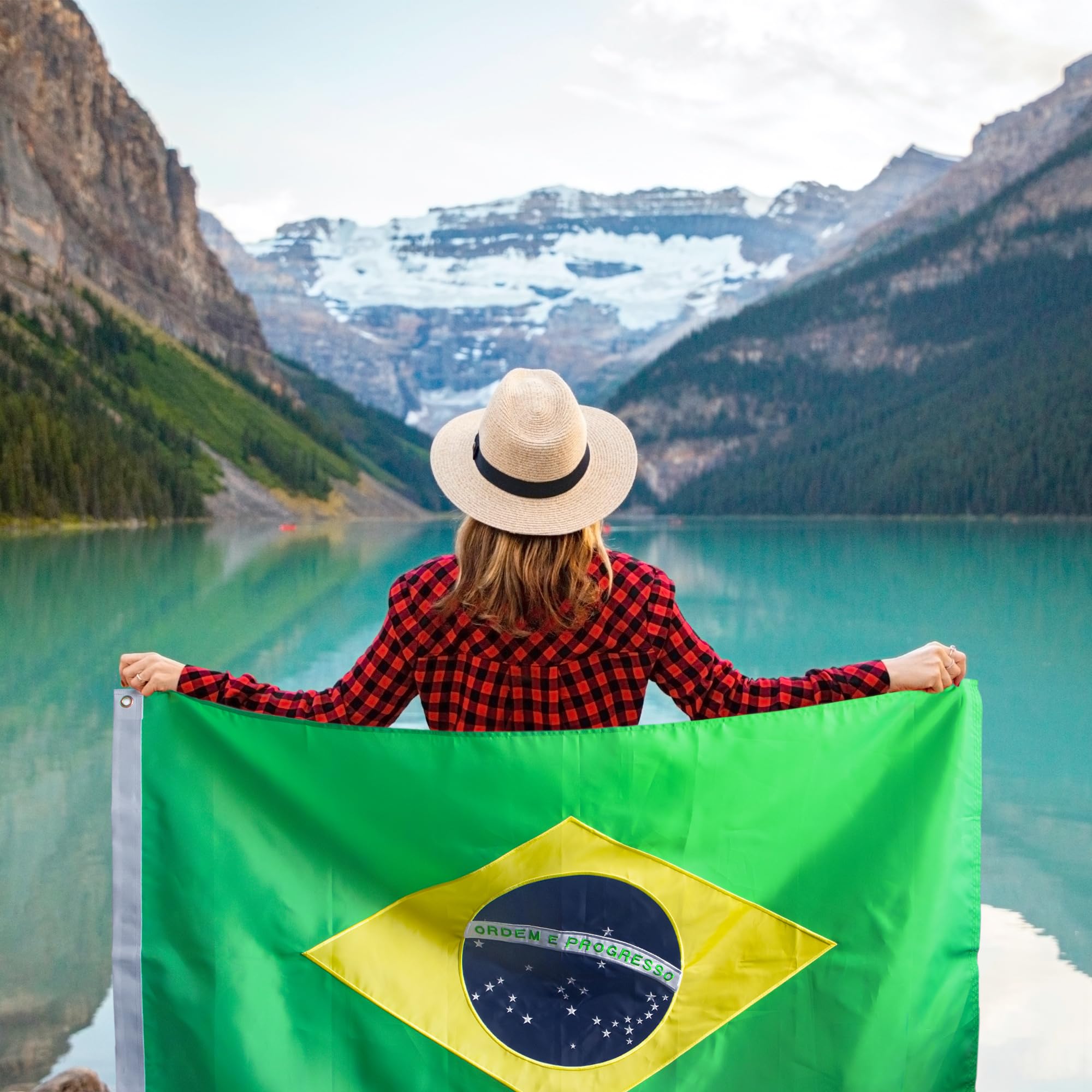 Snapklik.com : Anley EverStrong Series Embroidered Brazil Flag 3x5 Feet ...