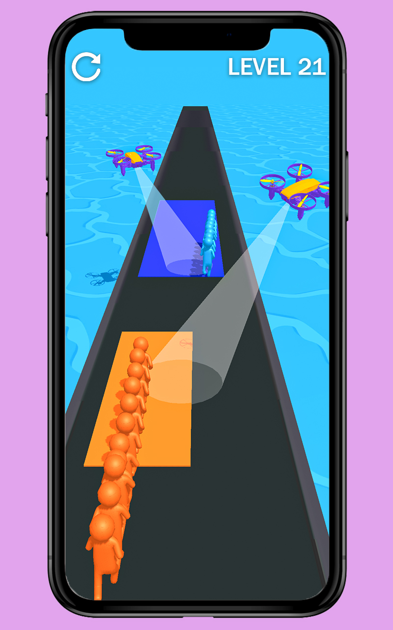 Colors Runners 3D Hide N Run: Color Run Match Camouflage Runner ...