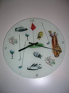 Amazon.com: The Leonardo Golf Collection Golfing Images Glass Wall ...