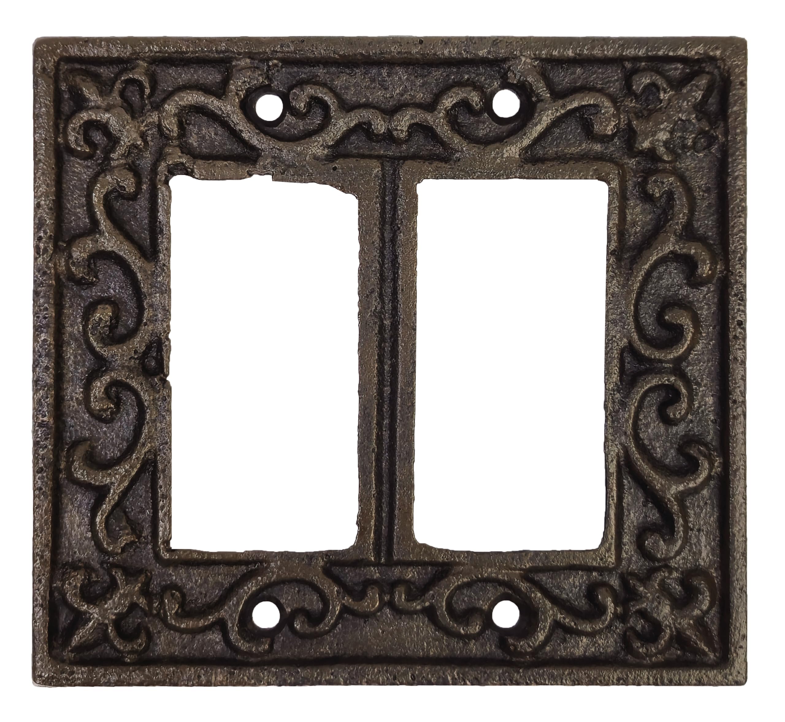 Lulu Decor, Fleur De Lis Cast Iron Rocker Light Switch Plate Cover in ...