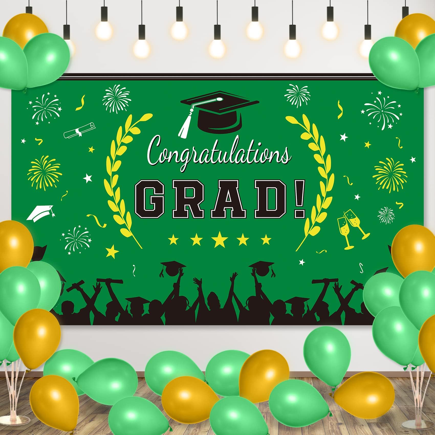 Amazon.com : Graduation Backdrop, Extra Large Graduation Backdrop Class ...