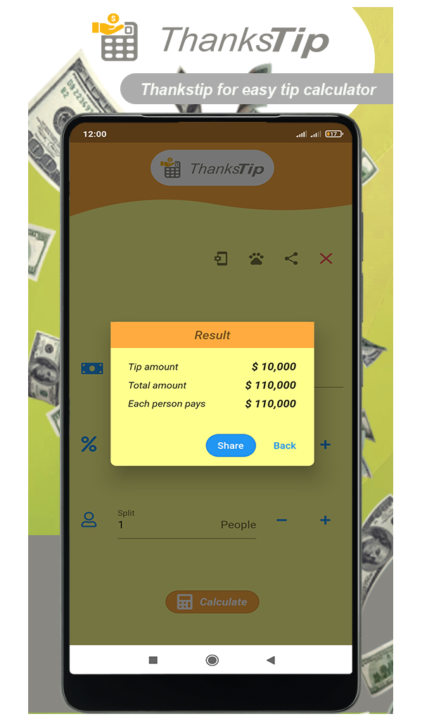 Thankstip Tip Calculator - App on the Amazon Appstore