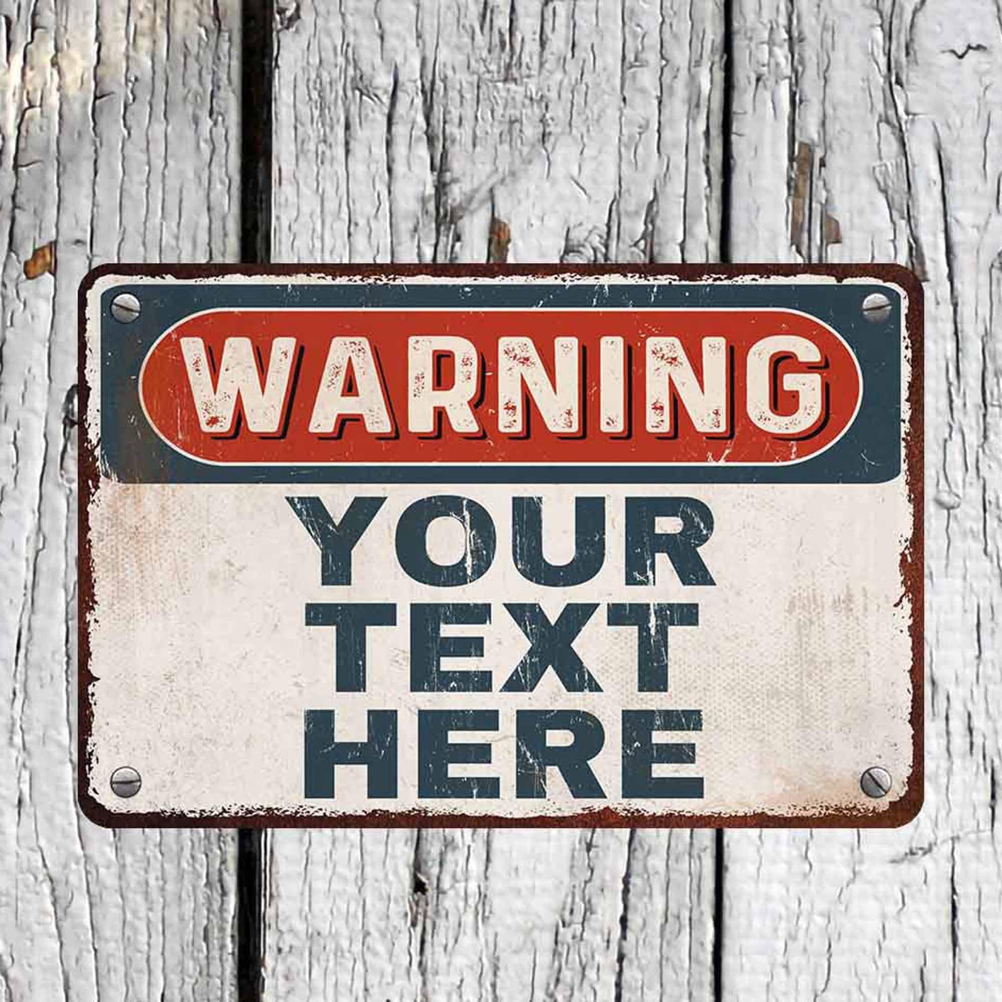 Amazon.com: Custom Sign, Personalized Metal Signs, Customize for Office ...