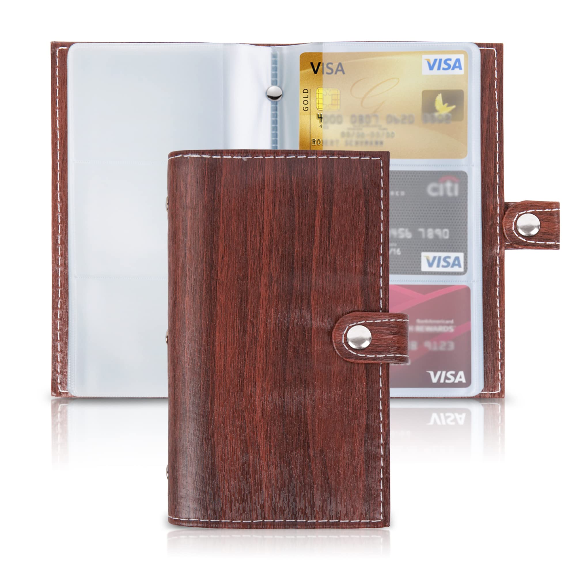 Amazon.com : Hennaja Business Card Organizer,Business Card Holder Book ...