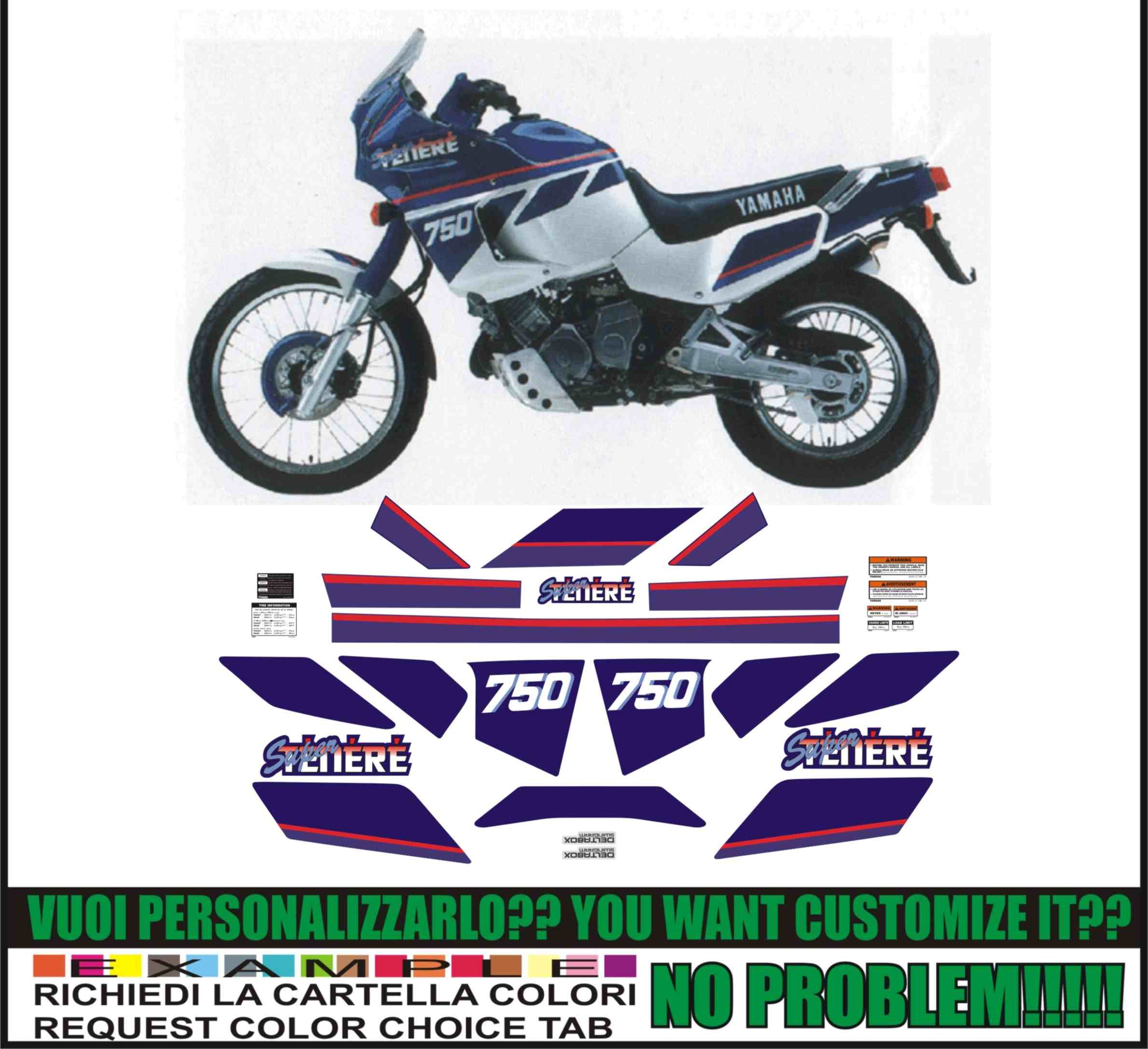 Graphicsmoto Kit Adesivi Decal Stickers Compatibili Xt 750 Z Super ...