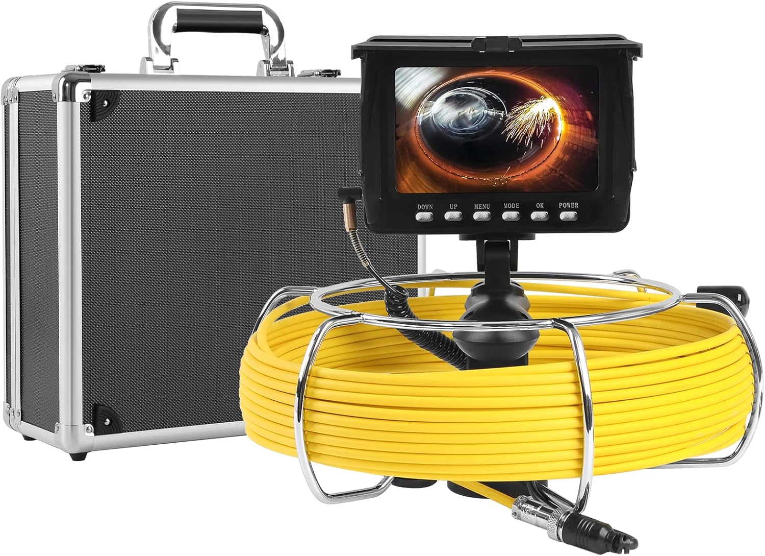 Amazon.com : MOQCQGR Sewer Camera, 50ft Cable 5" Screen, HD 1080P Drain ...