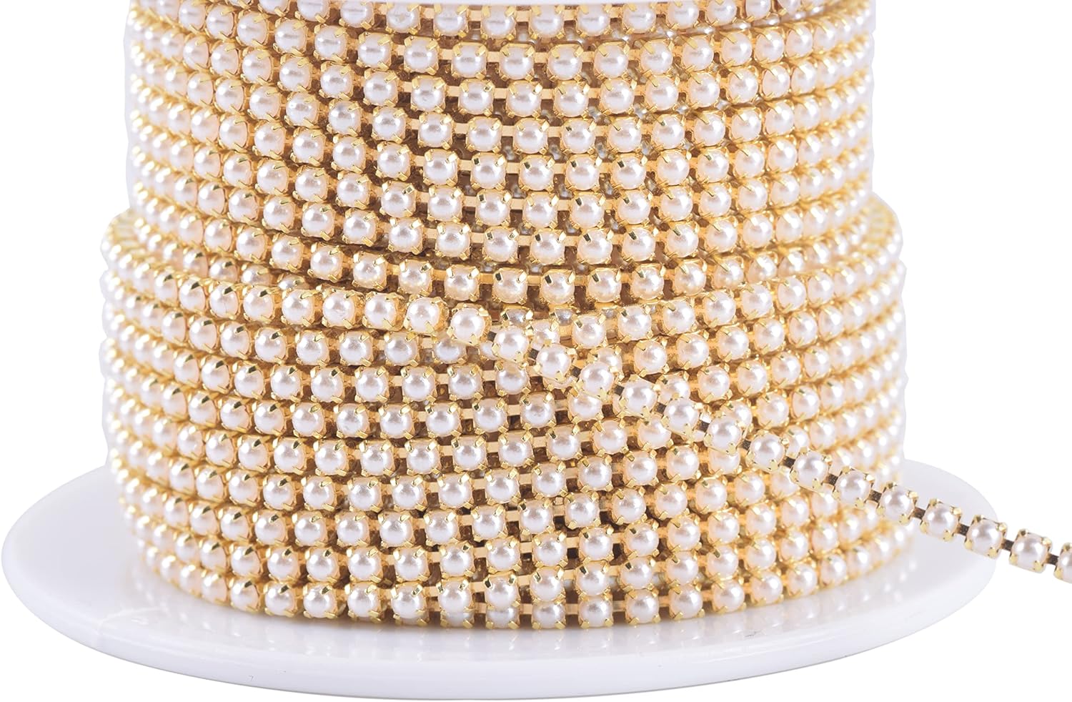 Amazon.com: KAOYOO 10 Yards Rhinestone Cup Chain Trim,SS 06(2MM) Clear ...