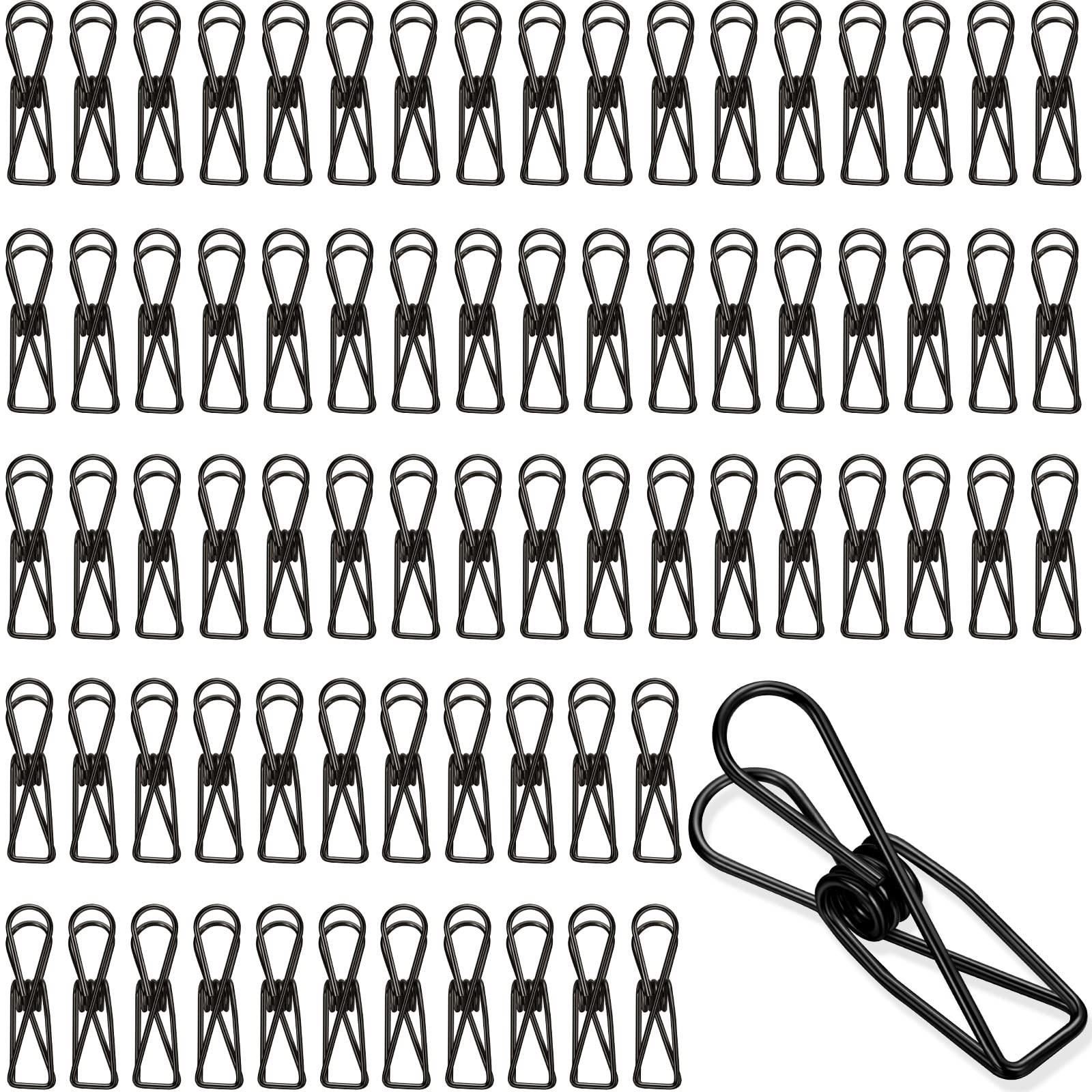 Amazon.com : 100 Pcs Paper Clips Metal Wire Hollow Out Clips Multi ...