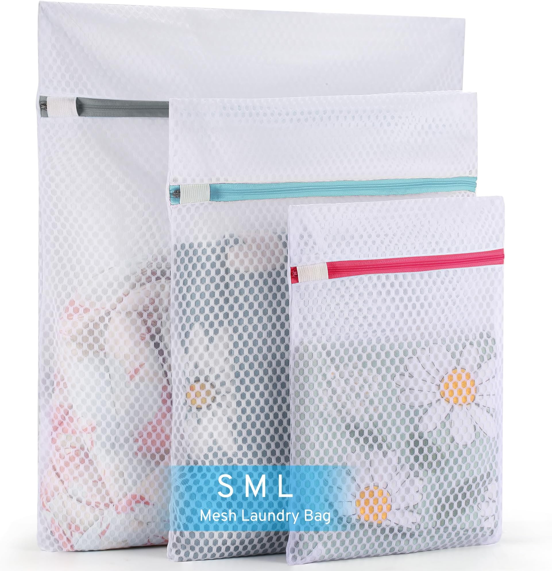 Amazon.com: 2nd Gen Honeycomb Mesh Laundry Bags for Delicates, Lingerie ...