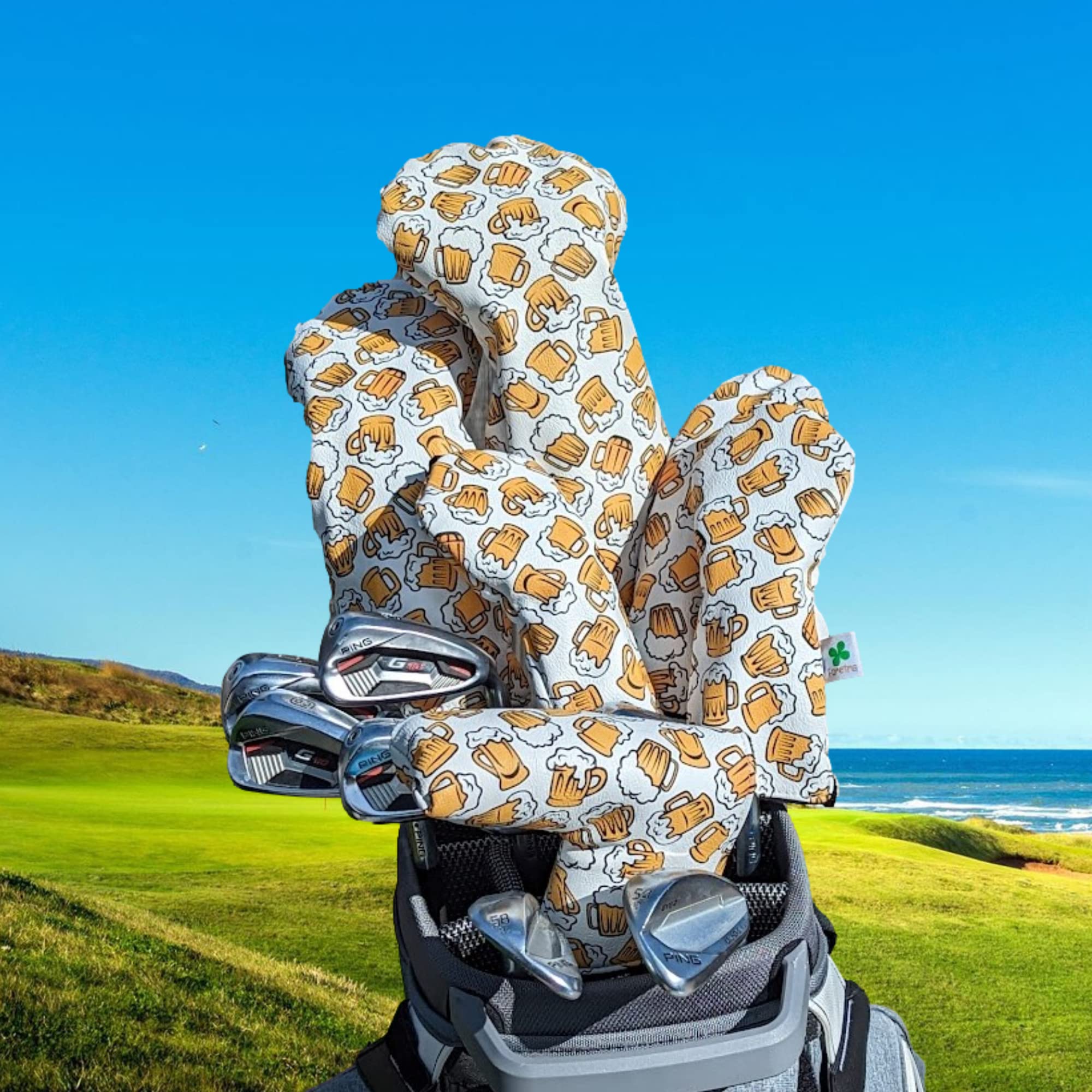 Snapklik.com : Driver Headcover Golf Club Covers Blade Mallet Putter ...