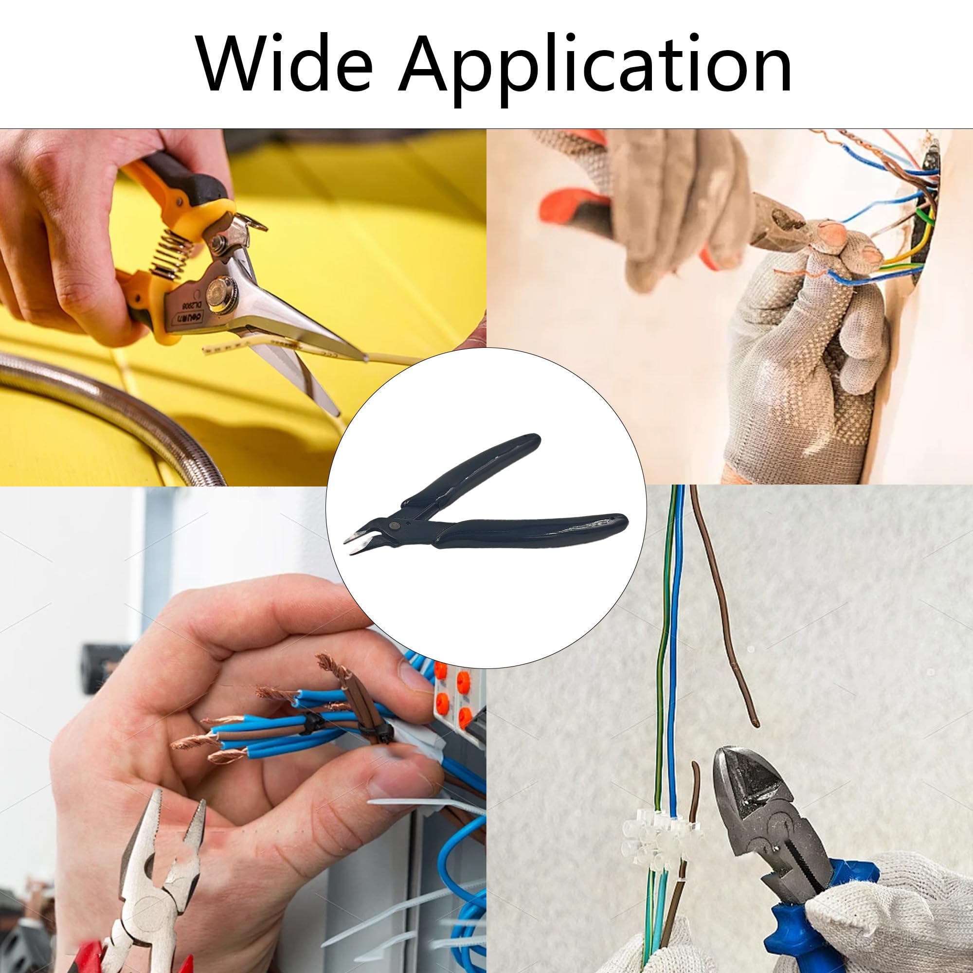Snapklik.com : PDETVEO 3PCS 5 Inch Micro Flush Cut Pliers, Wire Snips ...
