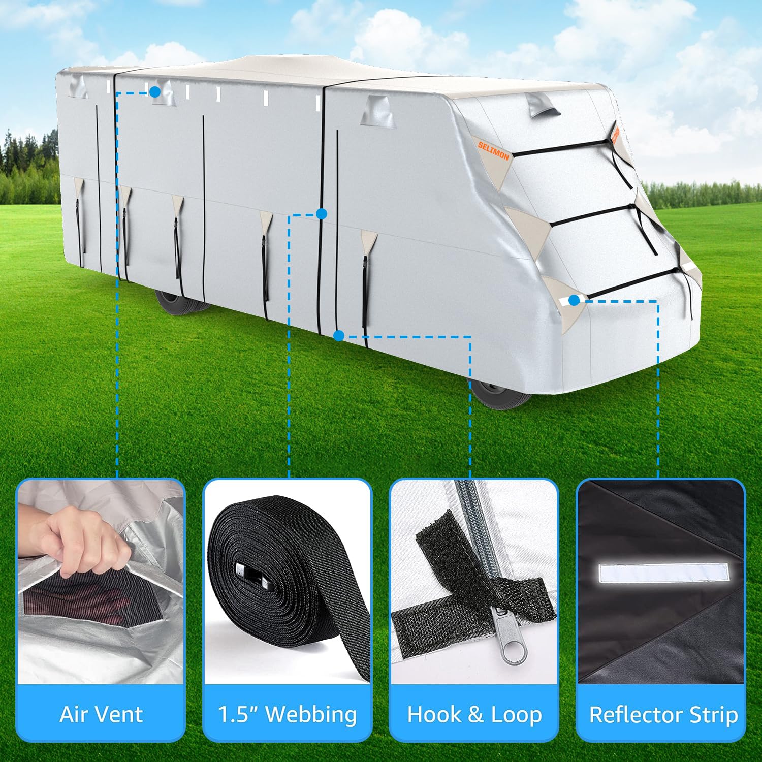Snapklik.com : SELIMON 300D Top Class C RV Cover