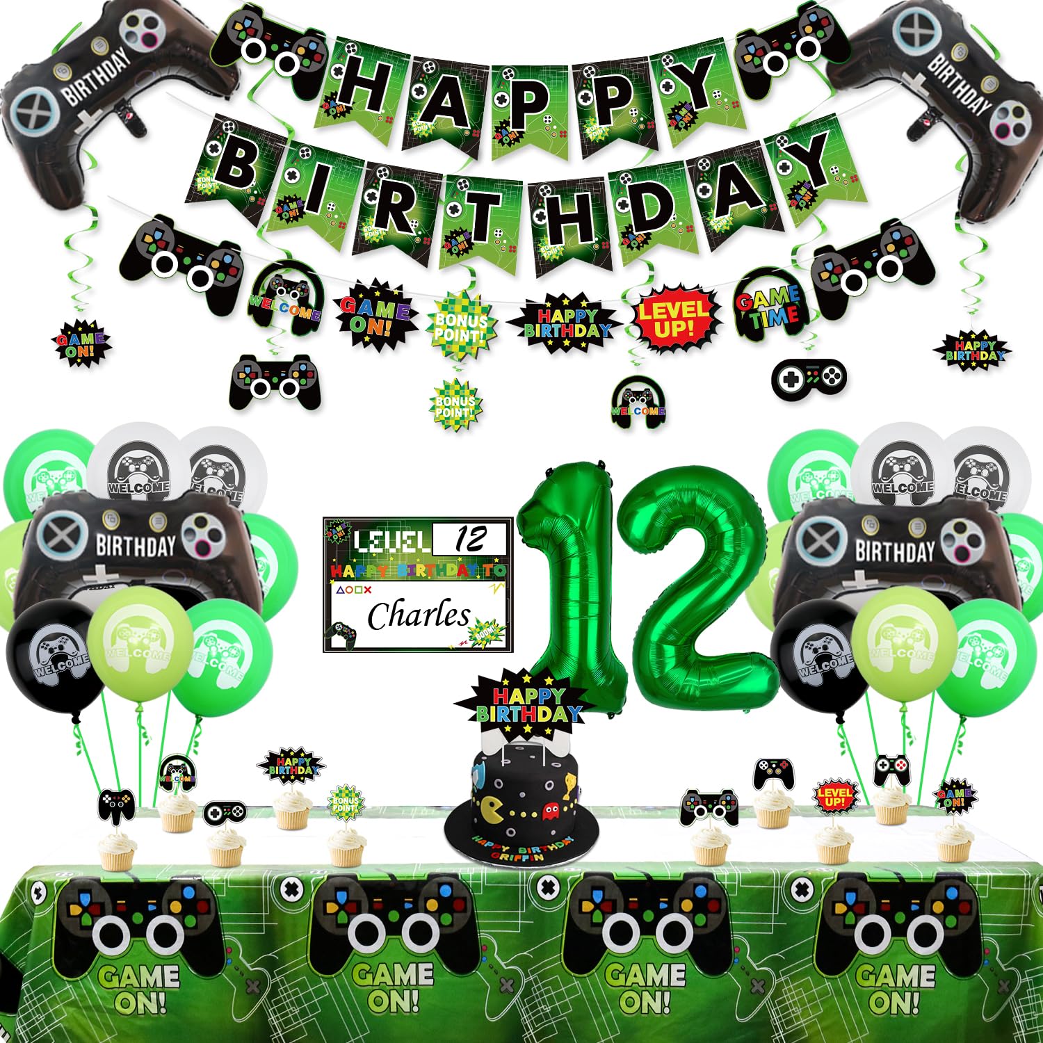 Xbox Birthday Banner Diy Super Cool Gamer Birthday Party Pretty My