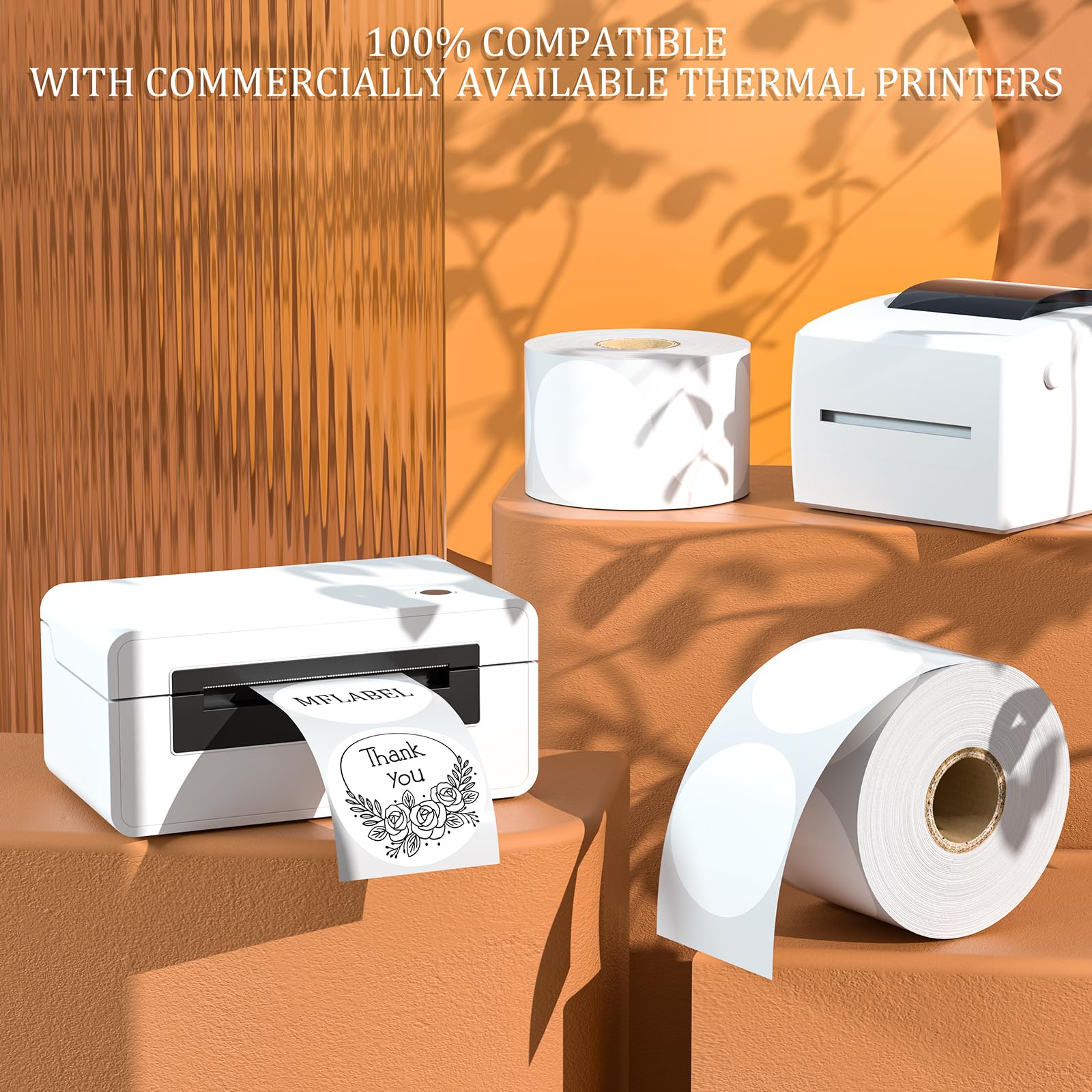 Snapklik.com : MFLABEL 2 Inch White Round Labels - 750 Pack Self ...