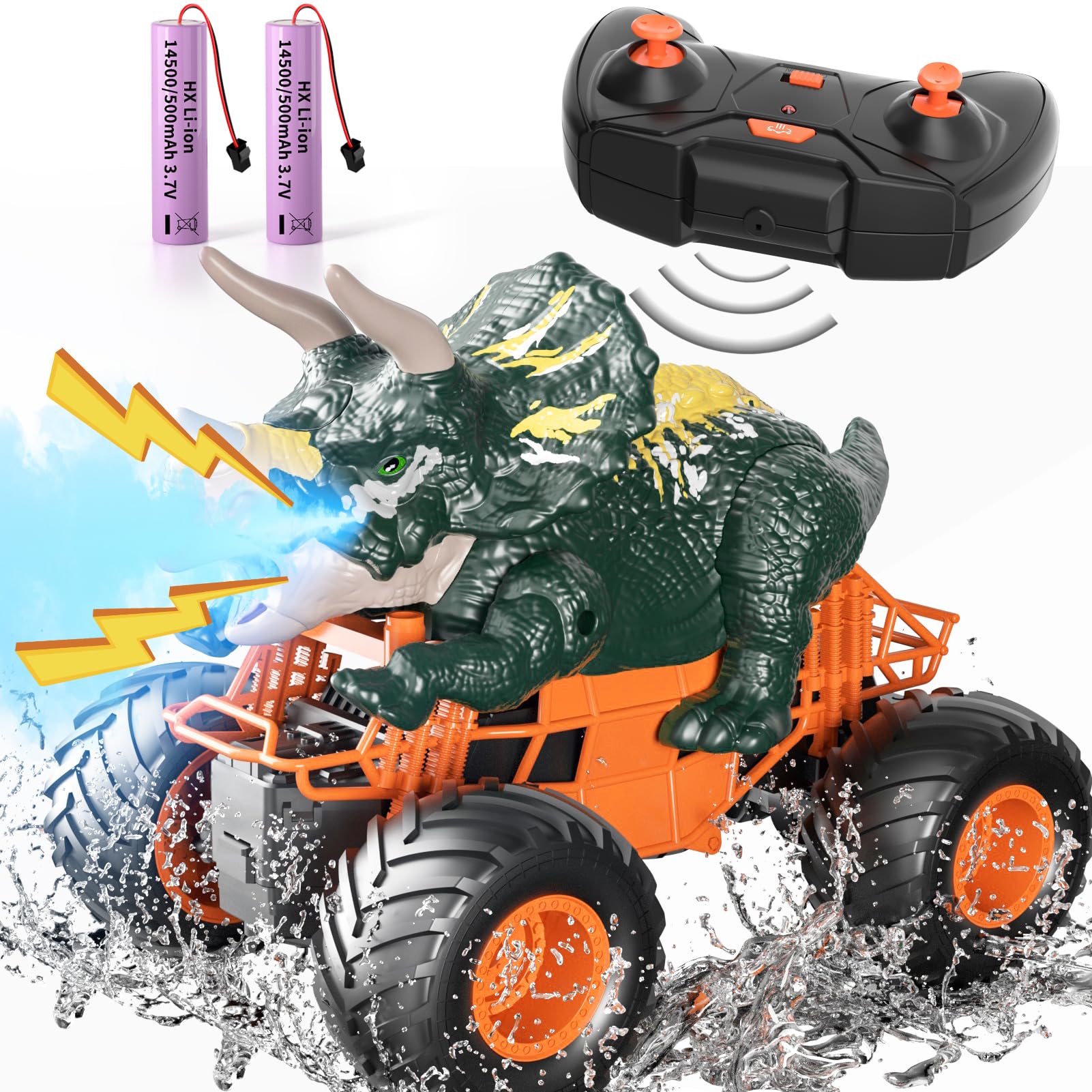 Amazon.com: Bennol Remote Control Dinosaur Car Toys for Kids Boys 3-5 4 ...