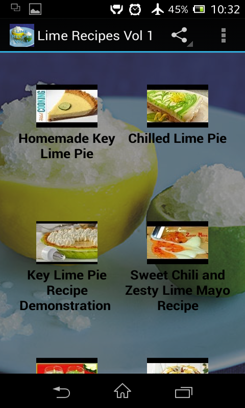 Lime Recipes Videos Vol 1:Amazon.in:Appstore for Android