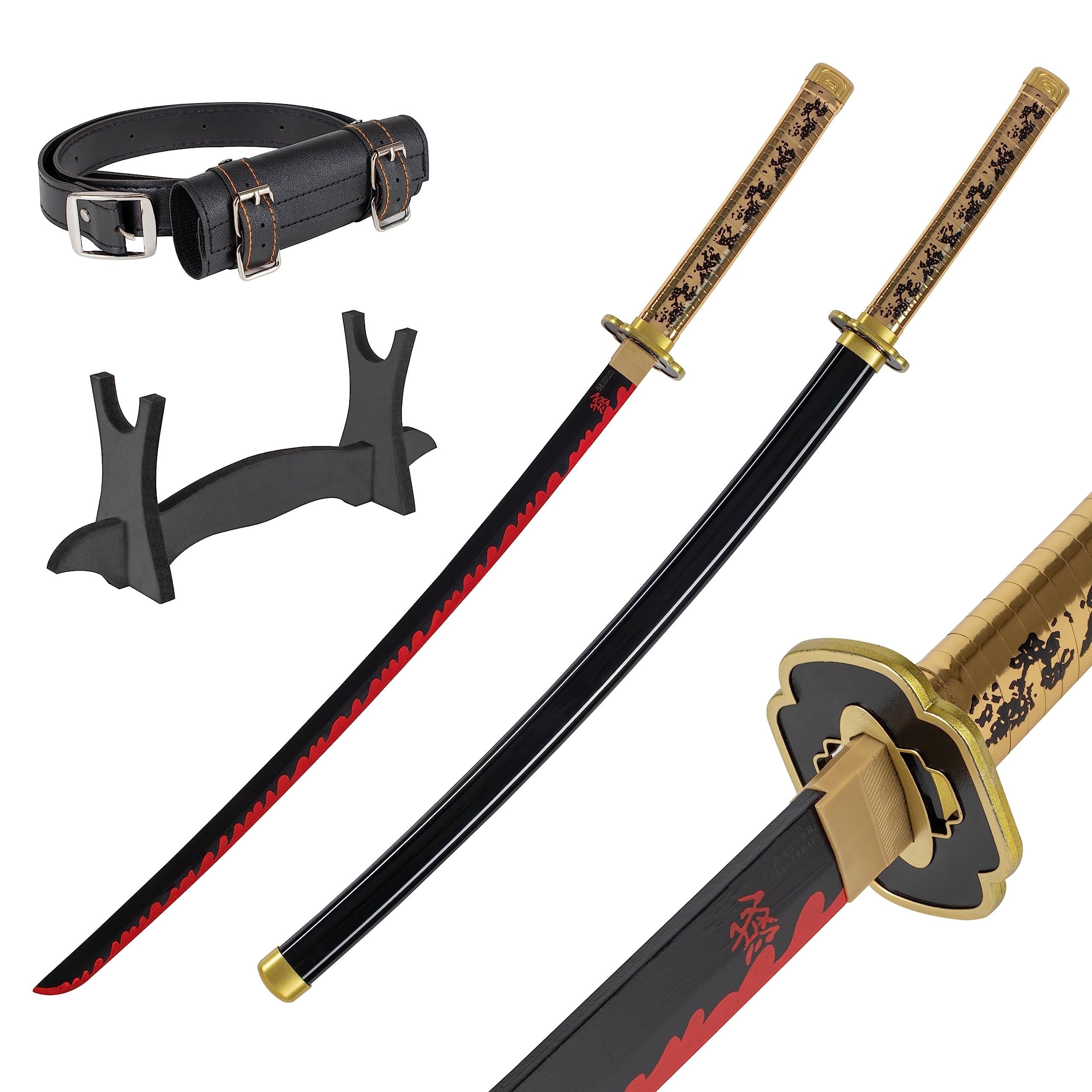 Buy Bamboo Anime Katana Cosplay , Katana Demon Slayer 105 cm/41 Inch ...