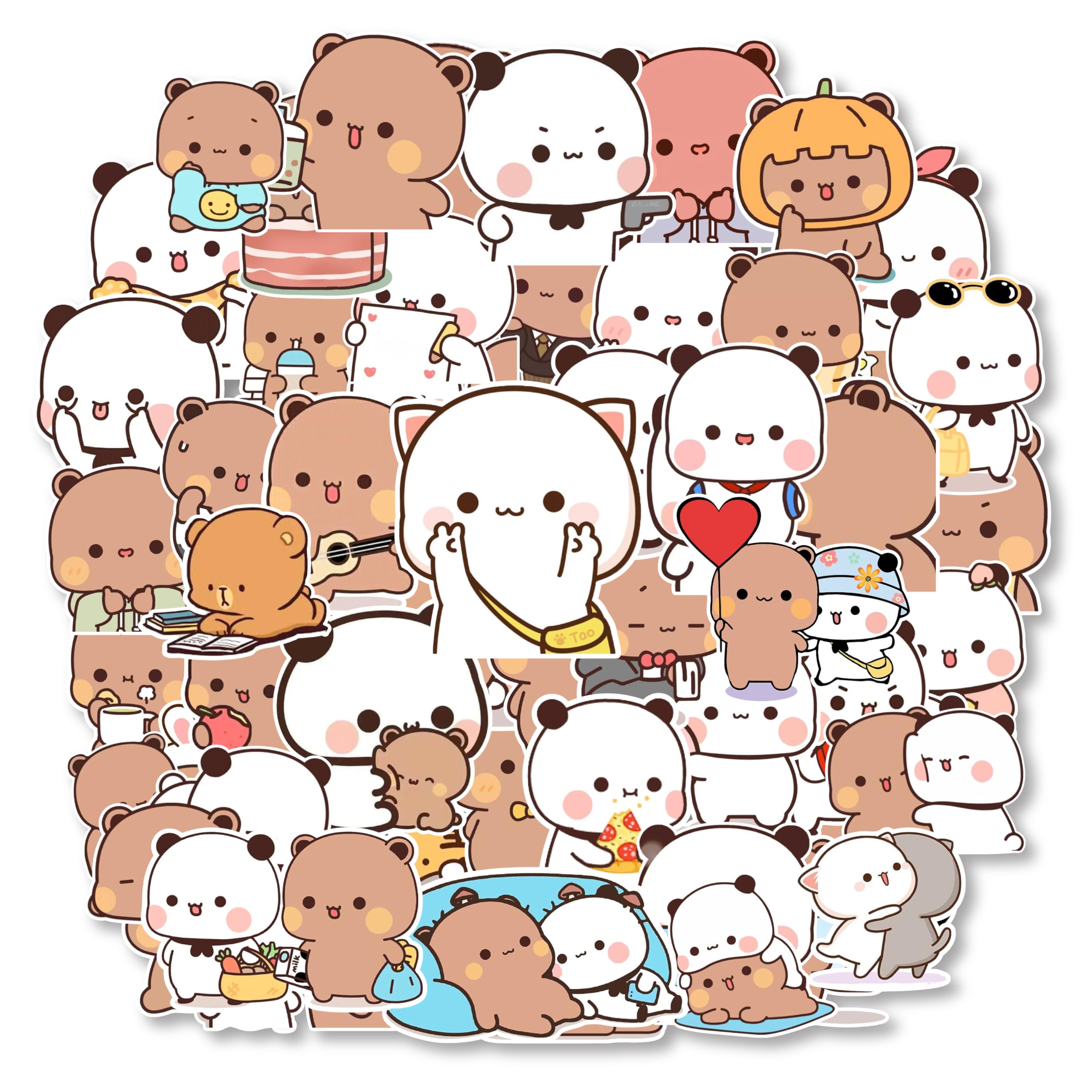 woopme 57 PCs Bubu and Dudu Stickers for Journal Laptop Mobile Diary ...