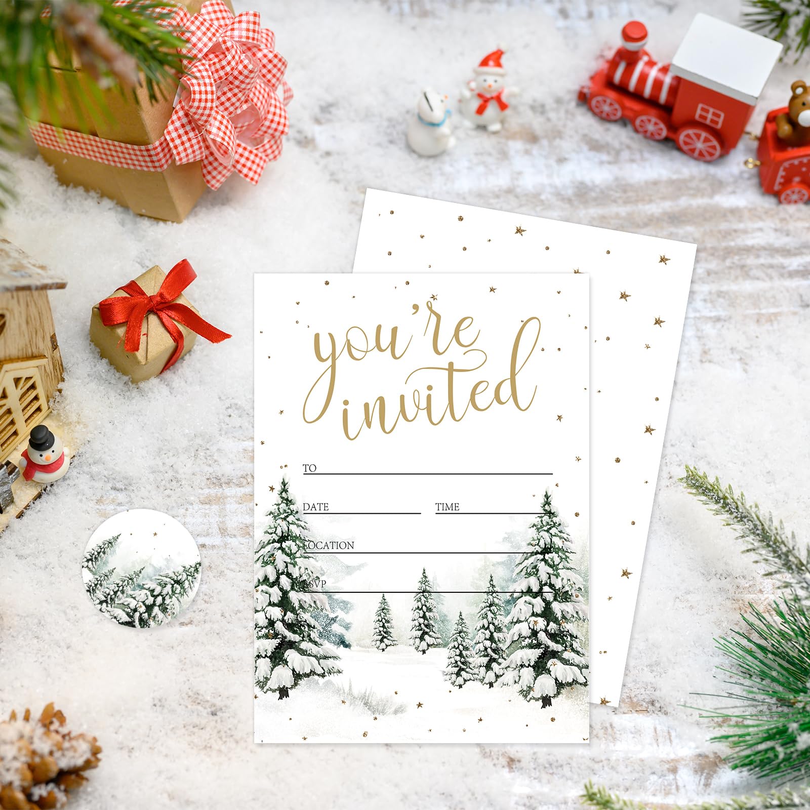 Free Printable Christmas Invitation Cards