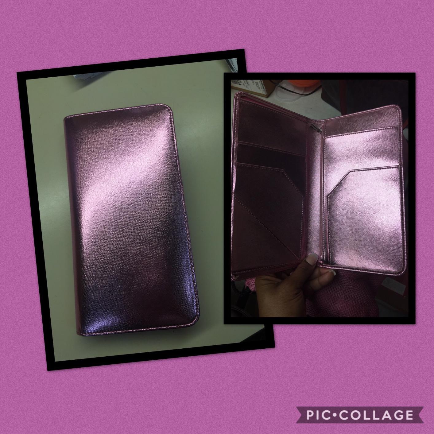 Amazon.com: Mymazn Pink Server Book for Waitress Book with Zipper ...