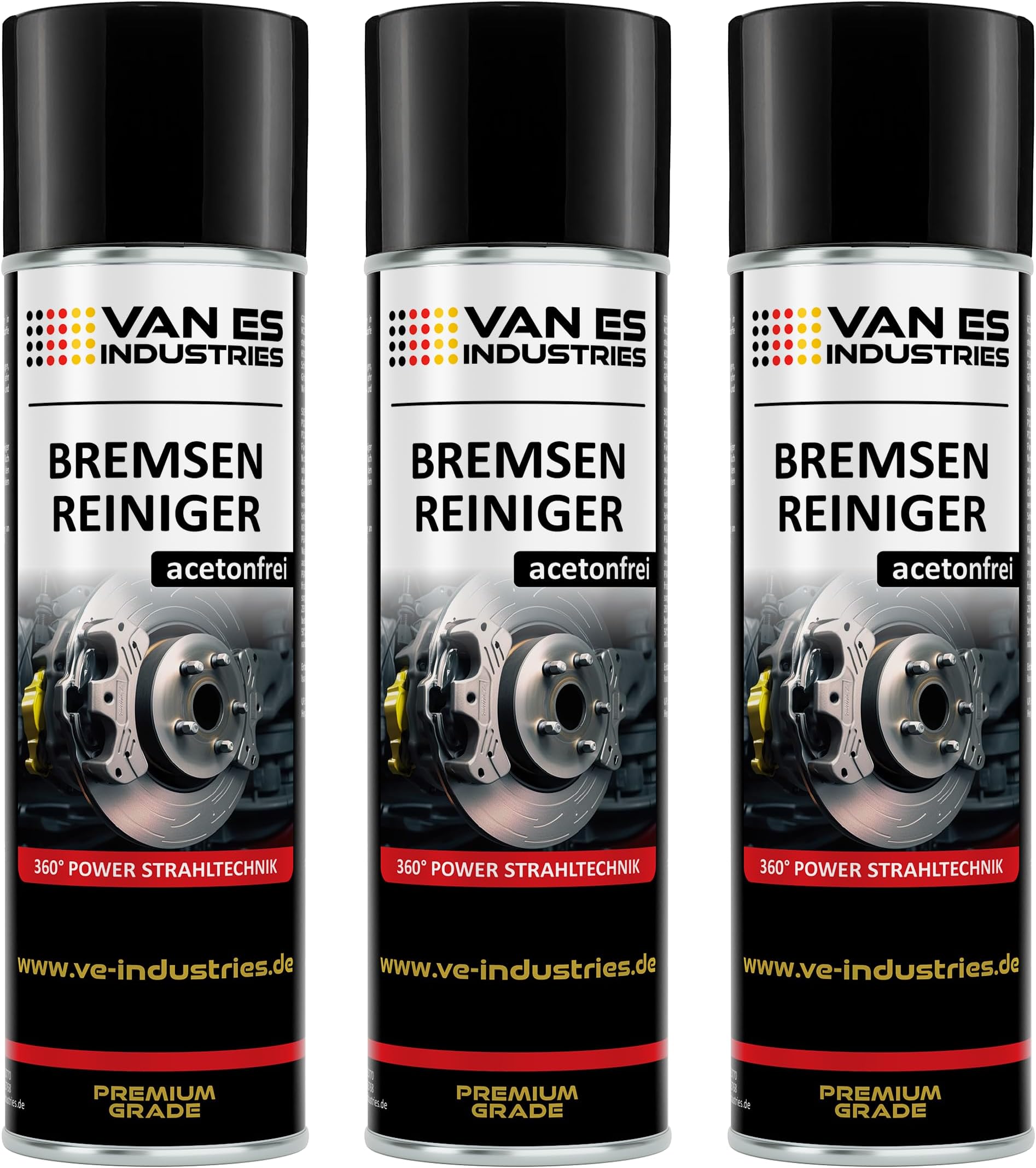 VE-INDUSTRIES Bremsenreiniger 500ml 360° Power-Strahltechnik ...