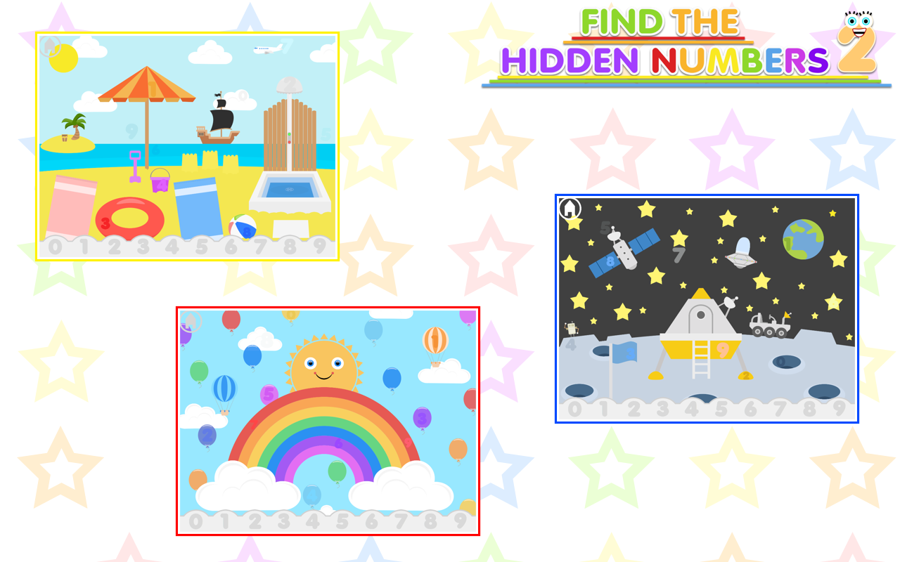 Find The Hidden Numbers 2- Hide & Seek and Paint by Numbers, Learning ...