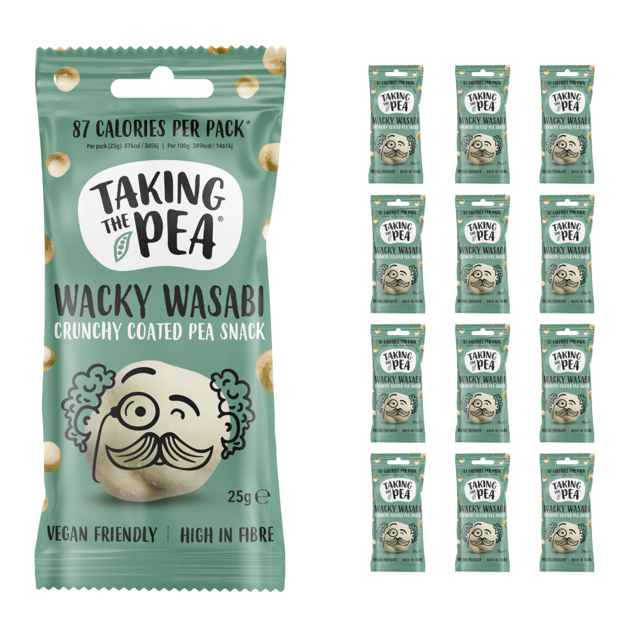 Buy Taking The Pea Wacky Wasabi (12x25g) | Delicious Award-Winning ...