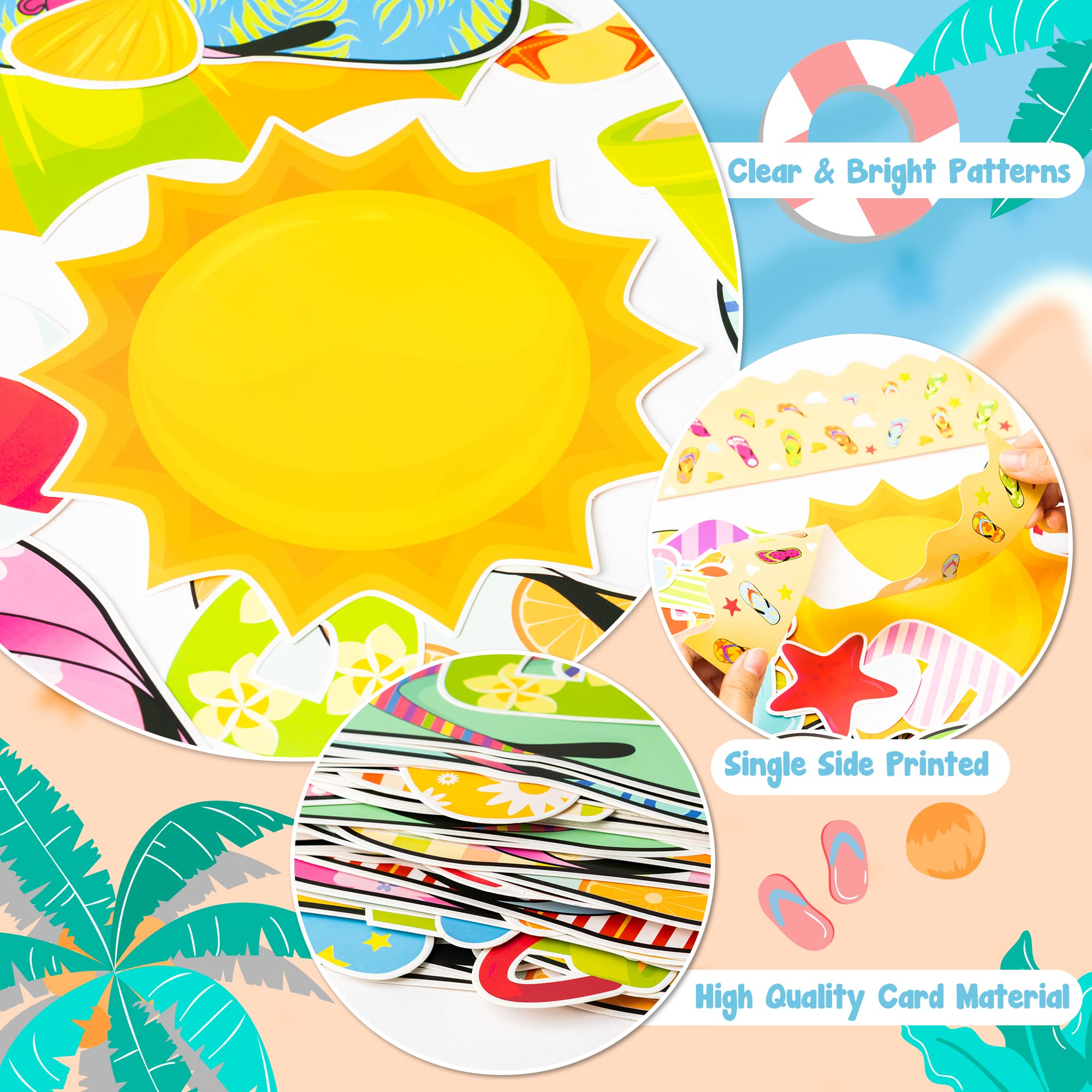 Snapklik.com : 133Pcs Summer Flip Flop Bulletin Board Cutouts Flip Flop ...