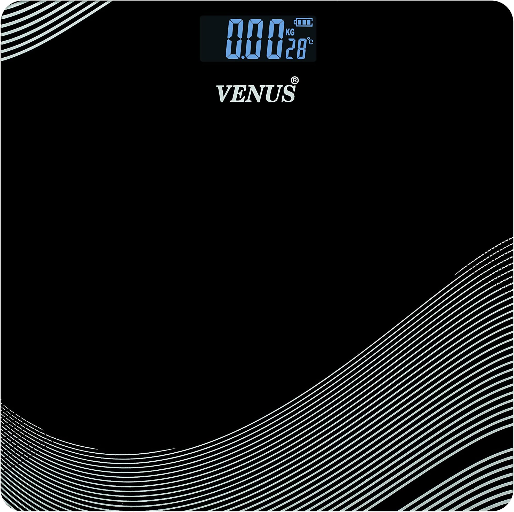 Venus (India) Electronic Digital Personal Bathroom Health Body Weight Weighing scale, Battery ...