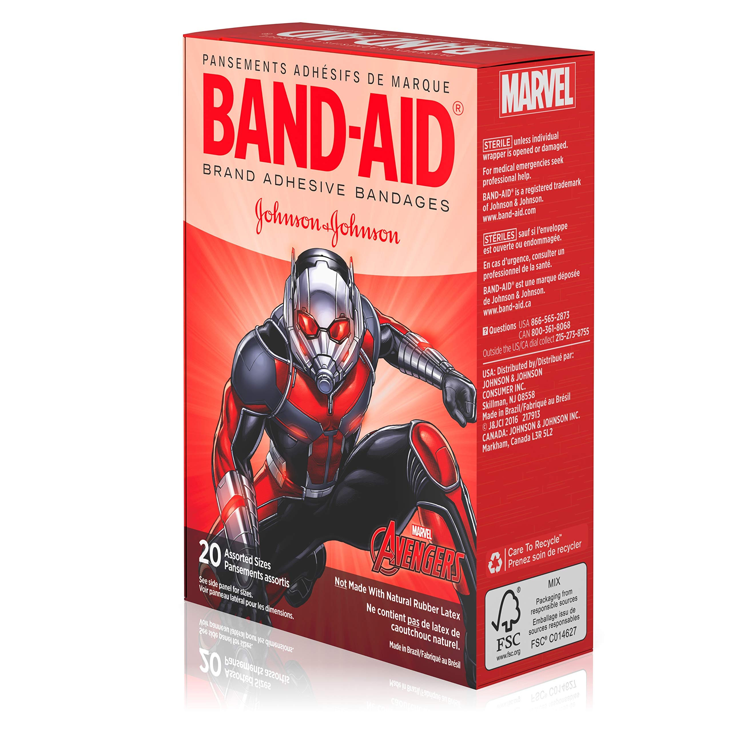 Band-Aid Brand Adhesive Bandages for Minor Cuts and Scrapes, Featuring ...