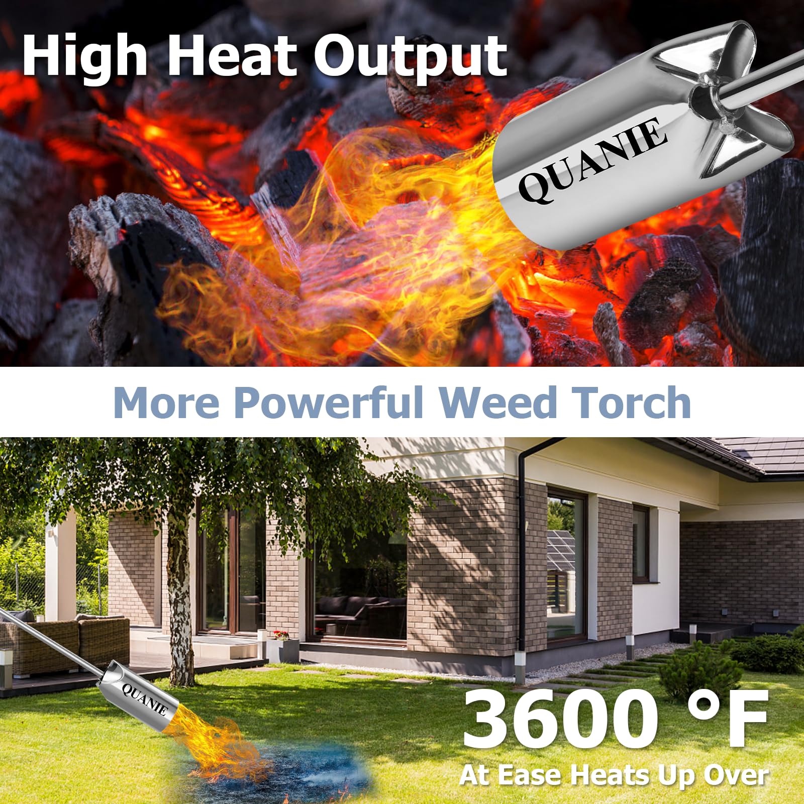 Snapklik.com : QUANIE Propane Torch Burner Weed Torch High Output