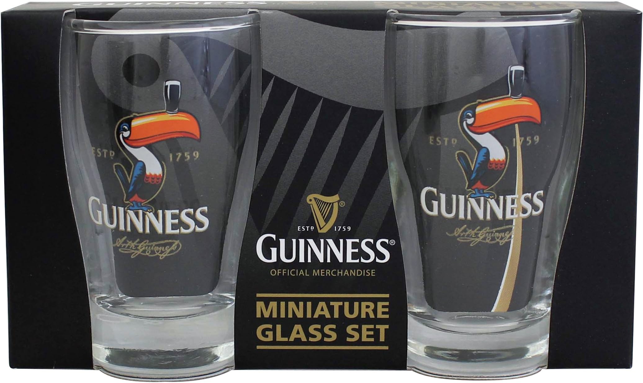 Amazon.com: Guinness Mini Toucan Pint Glass 2Pk : Home & Kitchen