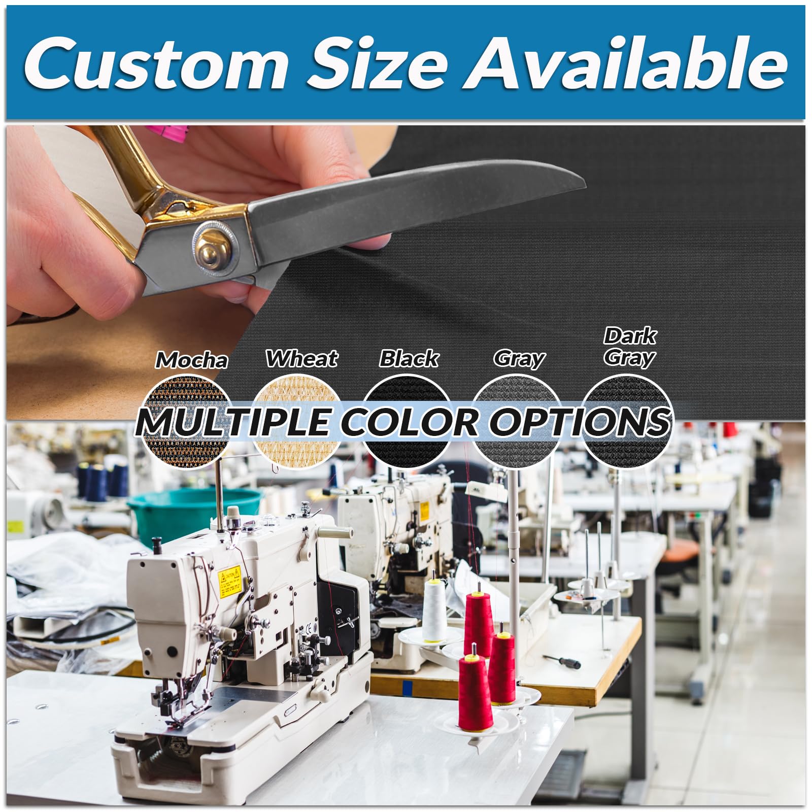 Snapklik.com : Amagenix 90% Dark Grey Sun Shade Cloth